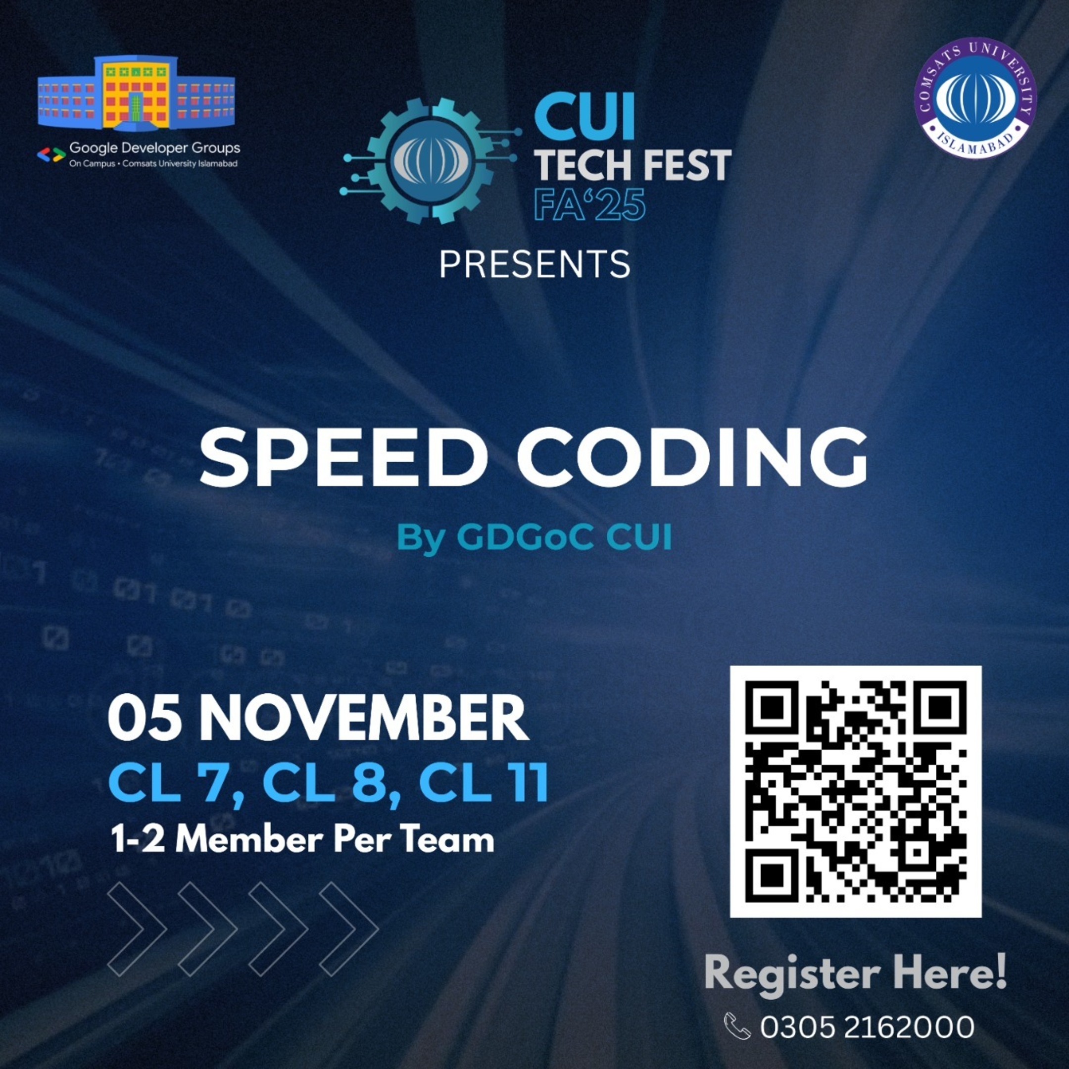 See CUI TechFest Speed Coding at Google Developer Groups GDG on Campus COMSATS University ...