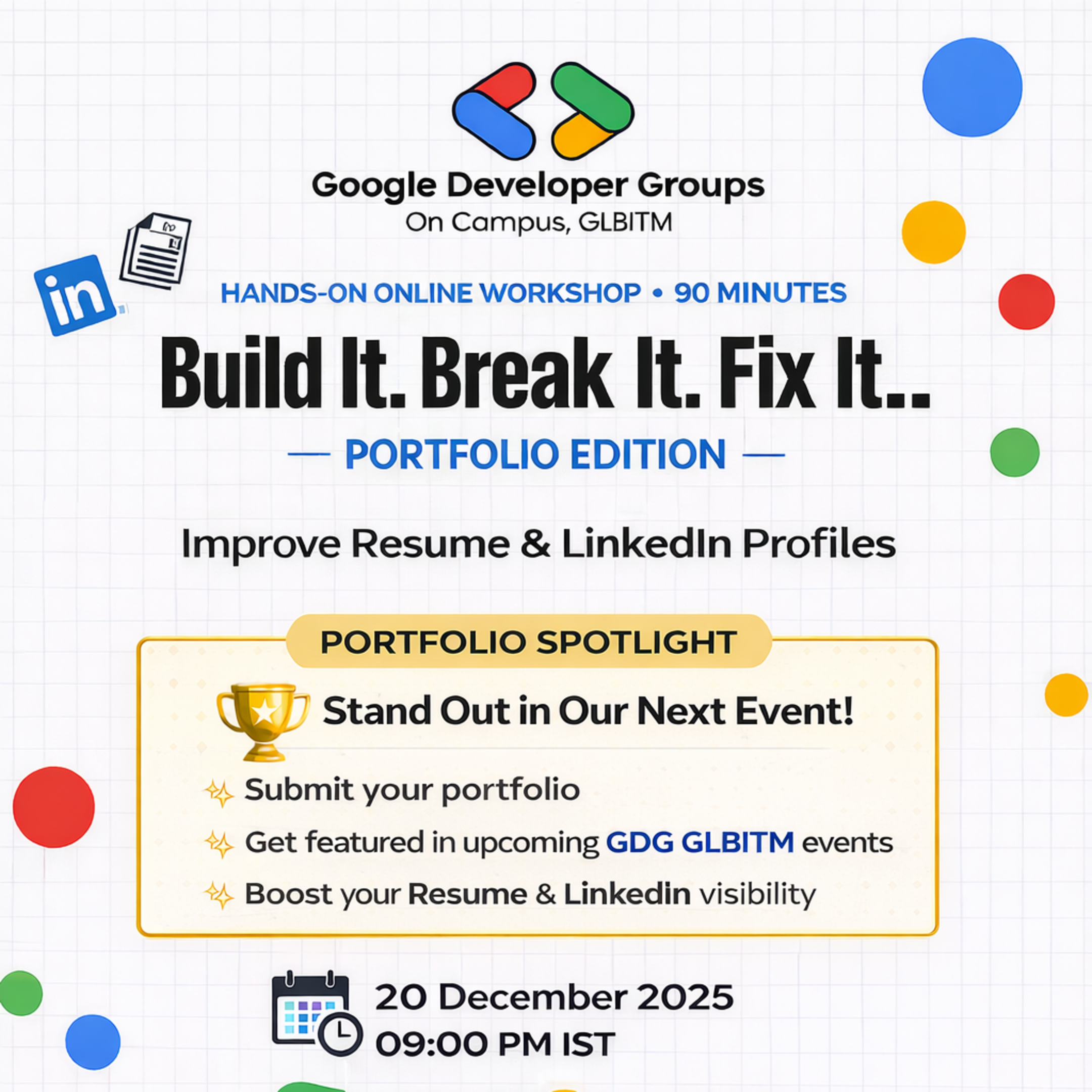 See Build It. Break It. Fix It. — Portfolio Workshop at Google ...
