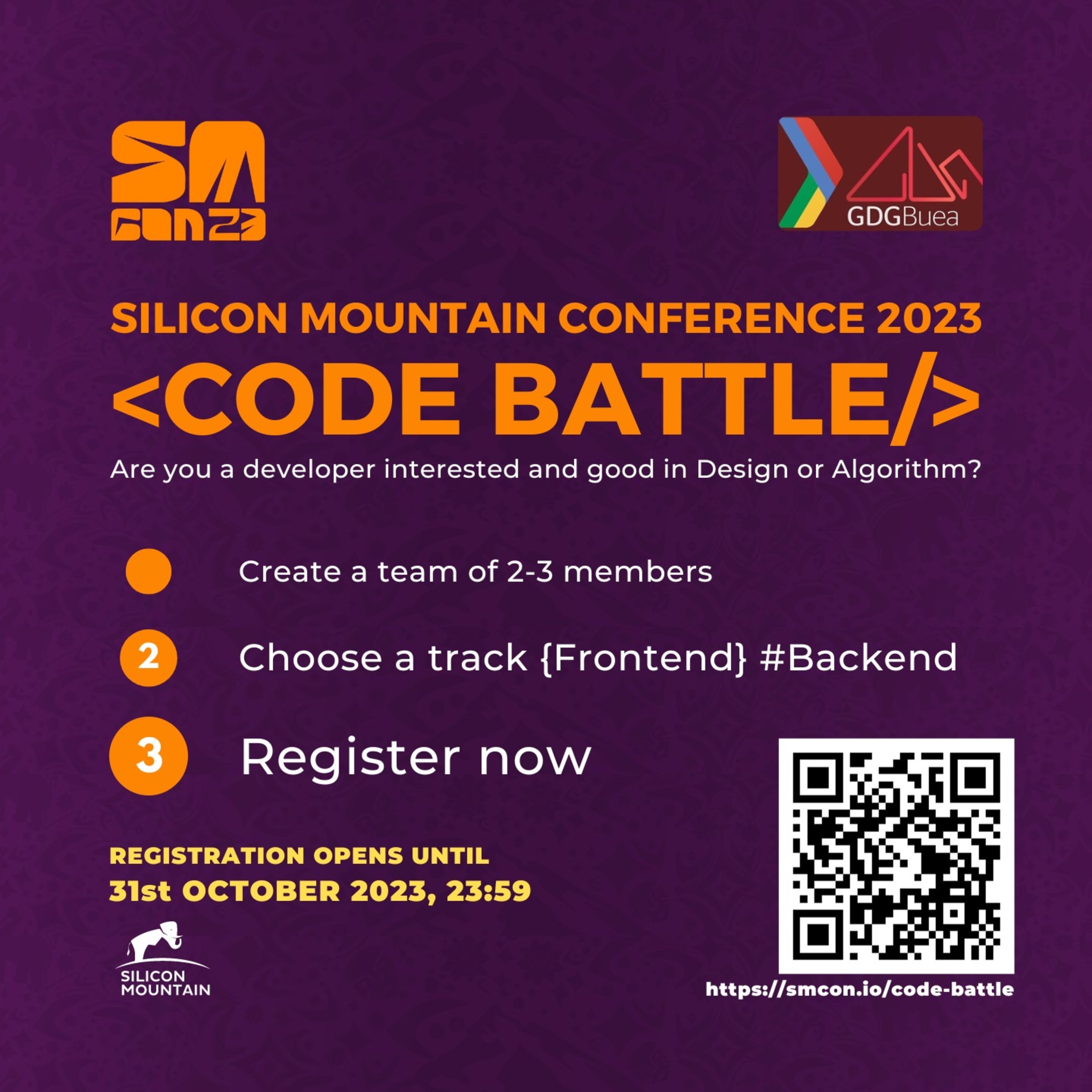 See Code Battle - Silicon Mountain Conference 2023 at Google Developer ...