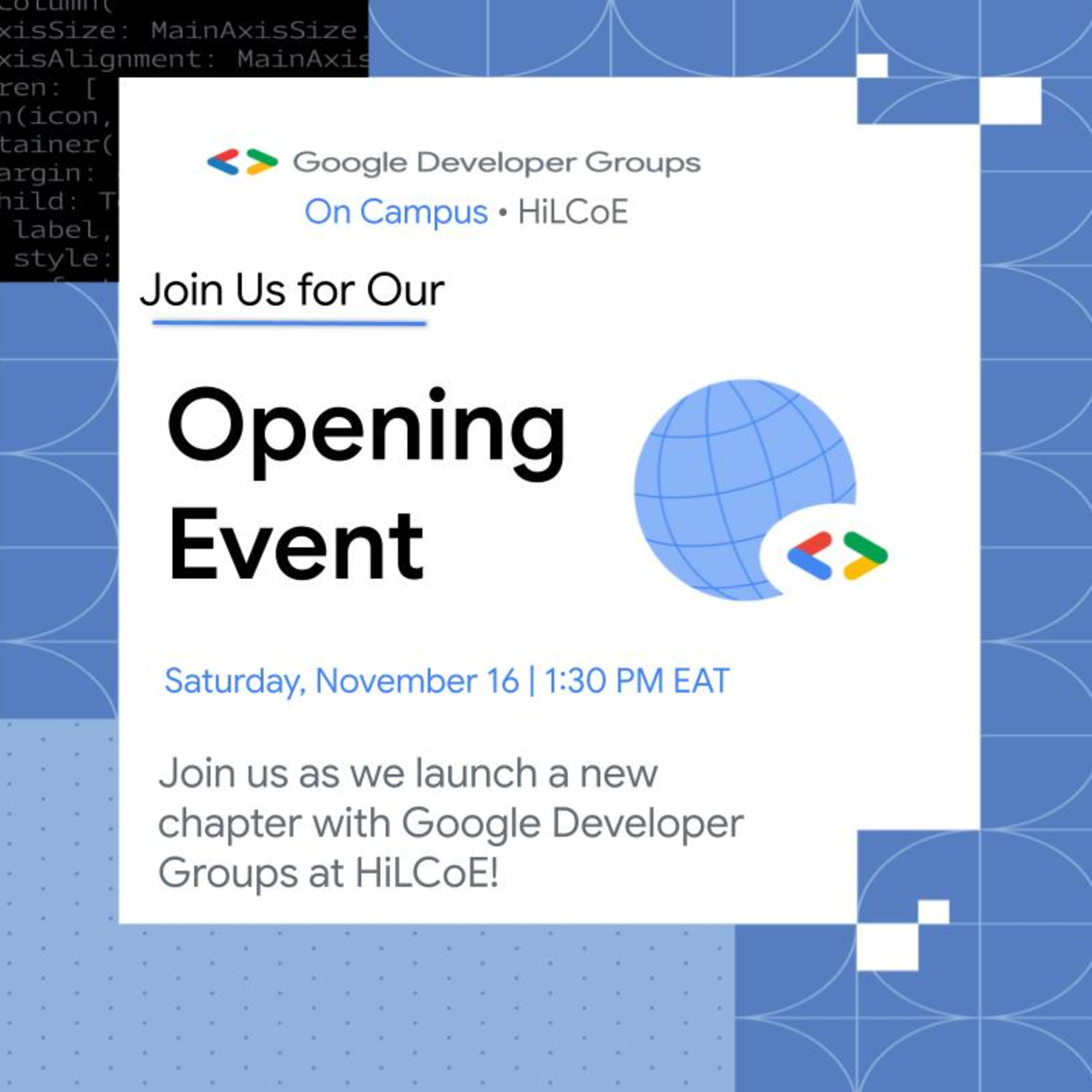 See GDG HiLCoE Opening Event - Info Session at Google Developer Groups ...
