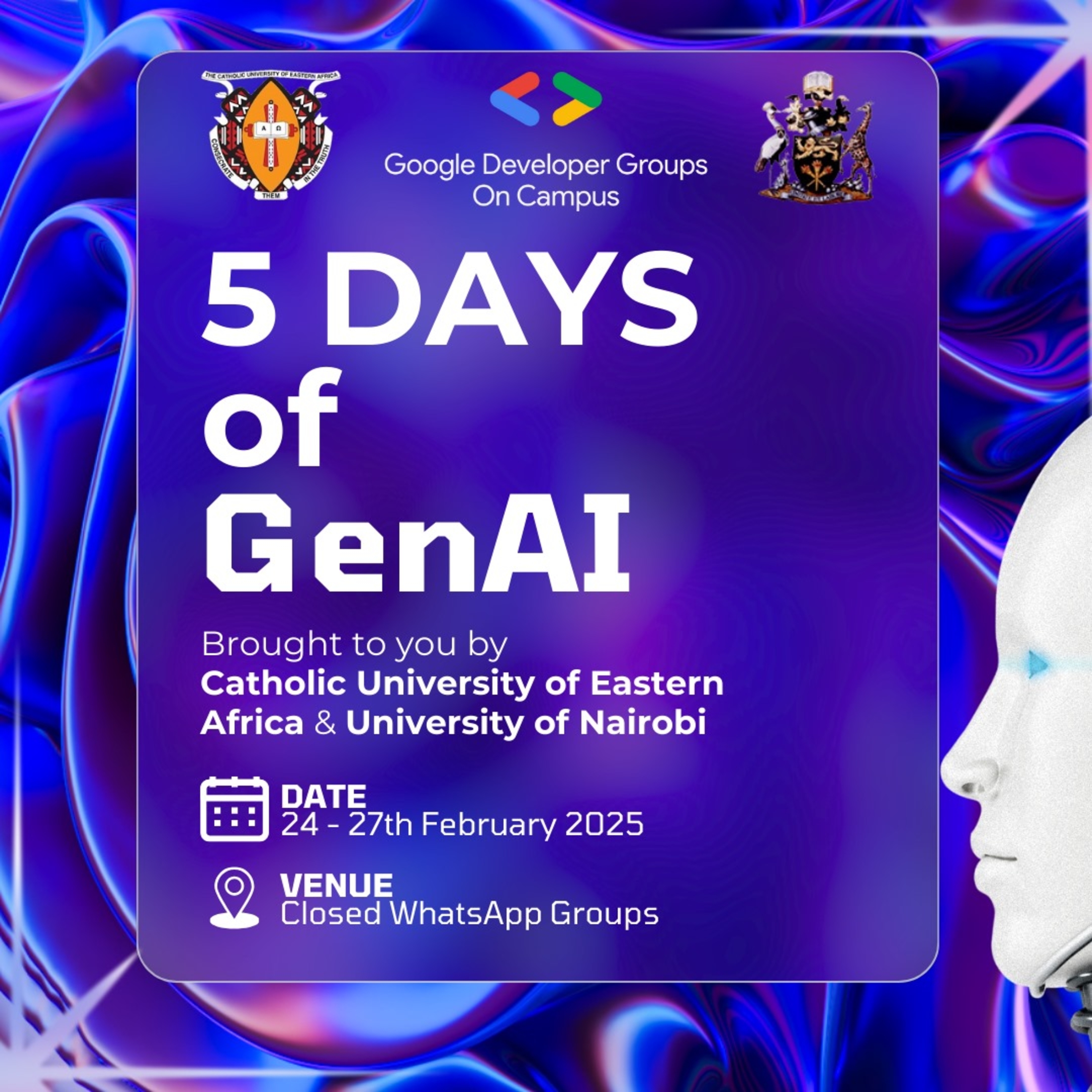 See 5 Days of Gen AI at Google Developer Groups GDG on Campus ...