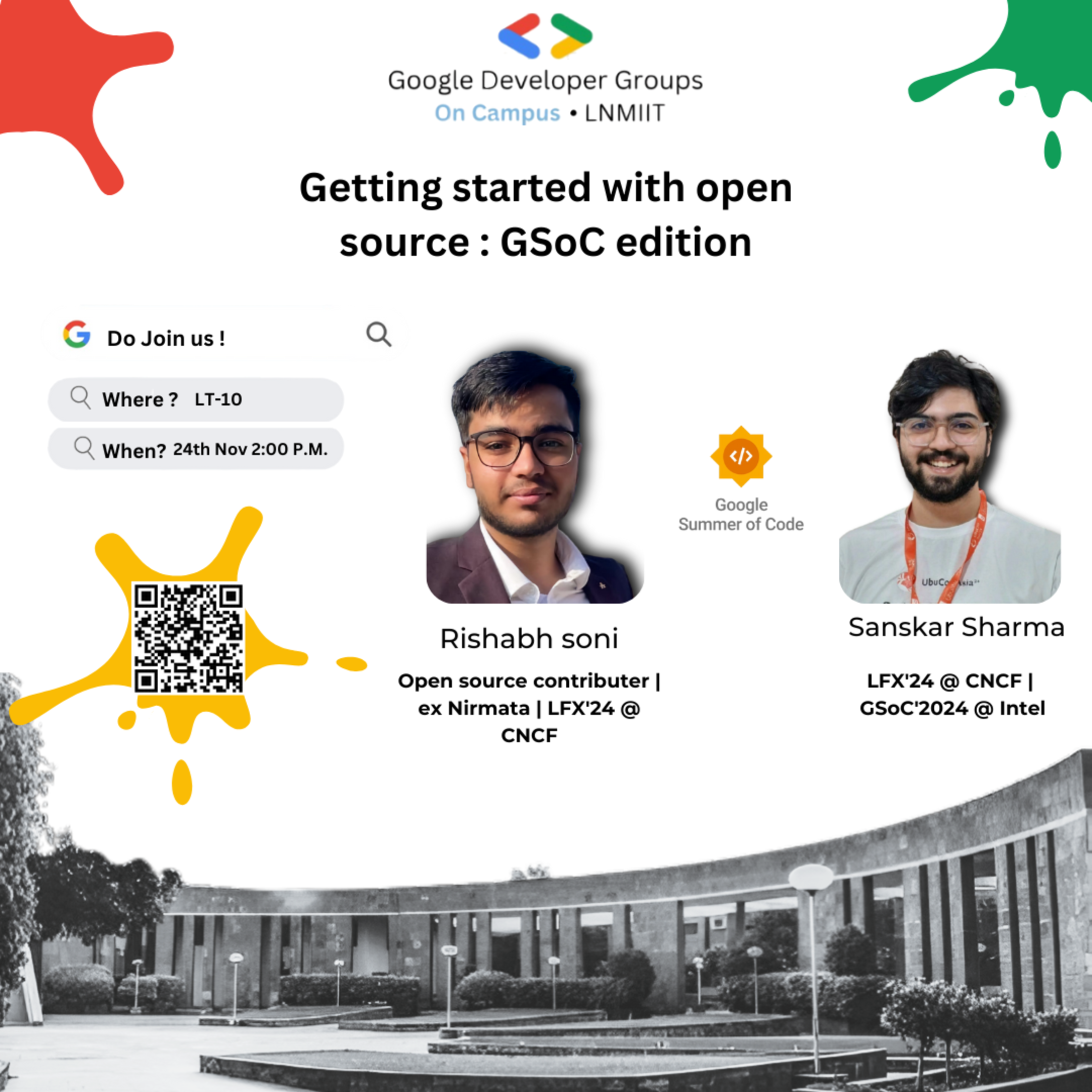 See Getting Started with Open Source: GSoC Edition at Google Developer Groups GDG on Campus The ...