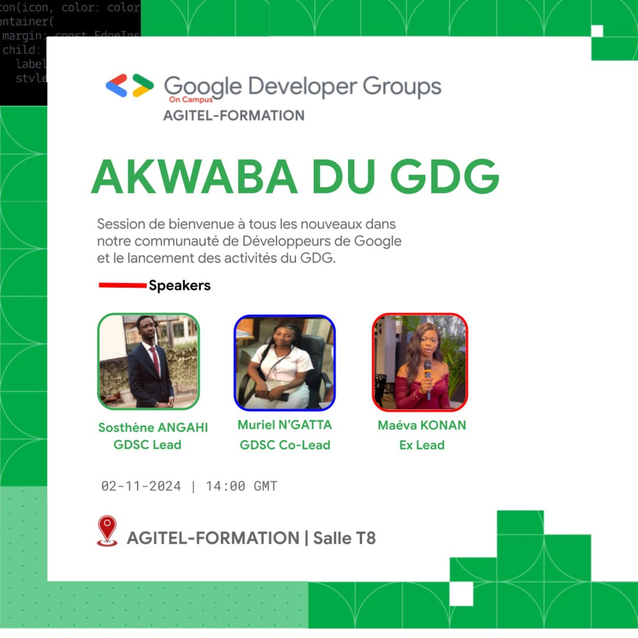 See AKWABA DU GDG ON CAMPUS at Google Developer Groups GDG on Campus Agitel-Formation - Abidjan ...