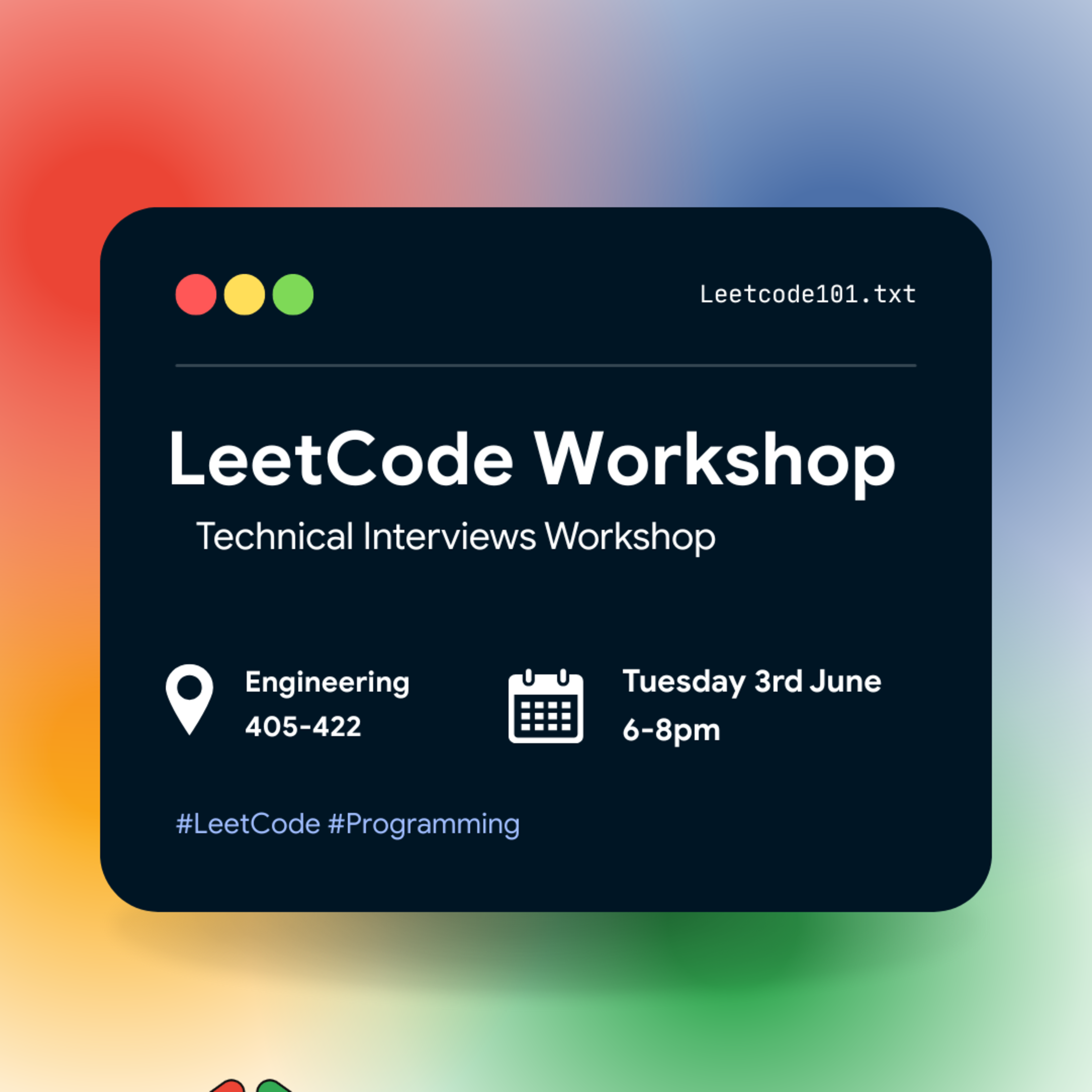 See LeetCode and Interview Workshop at Google Developer Groups GDG on Campus The University of ...