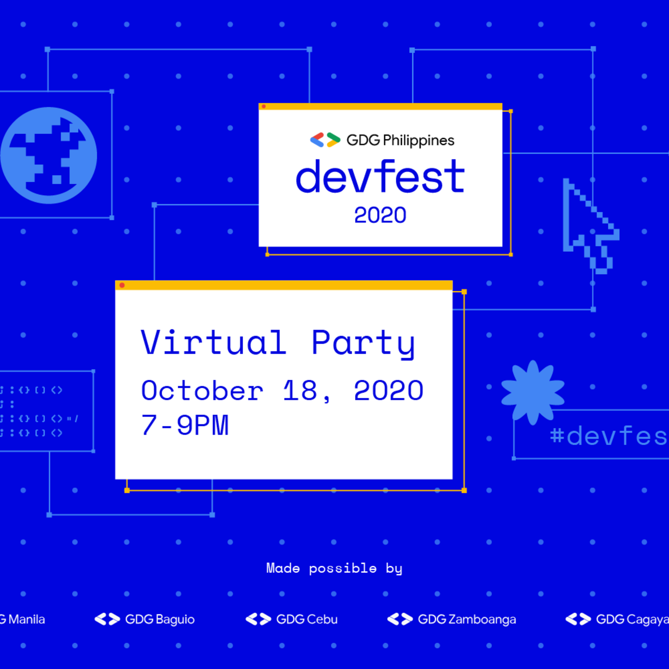 See DevFest PH Virtual Party at Google Developer Groups GDG Baguio