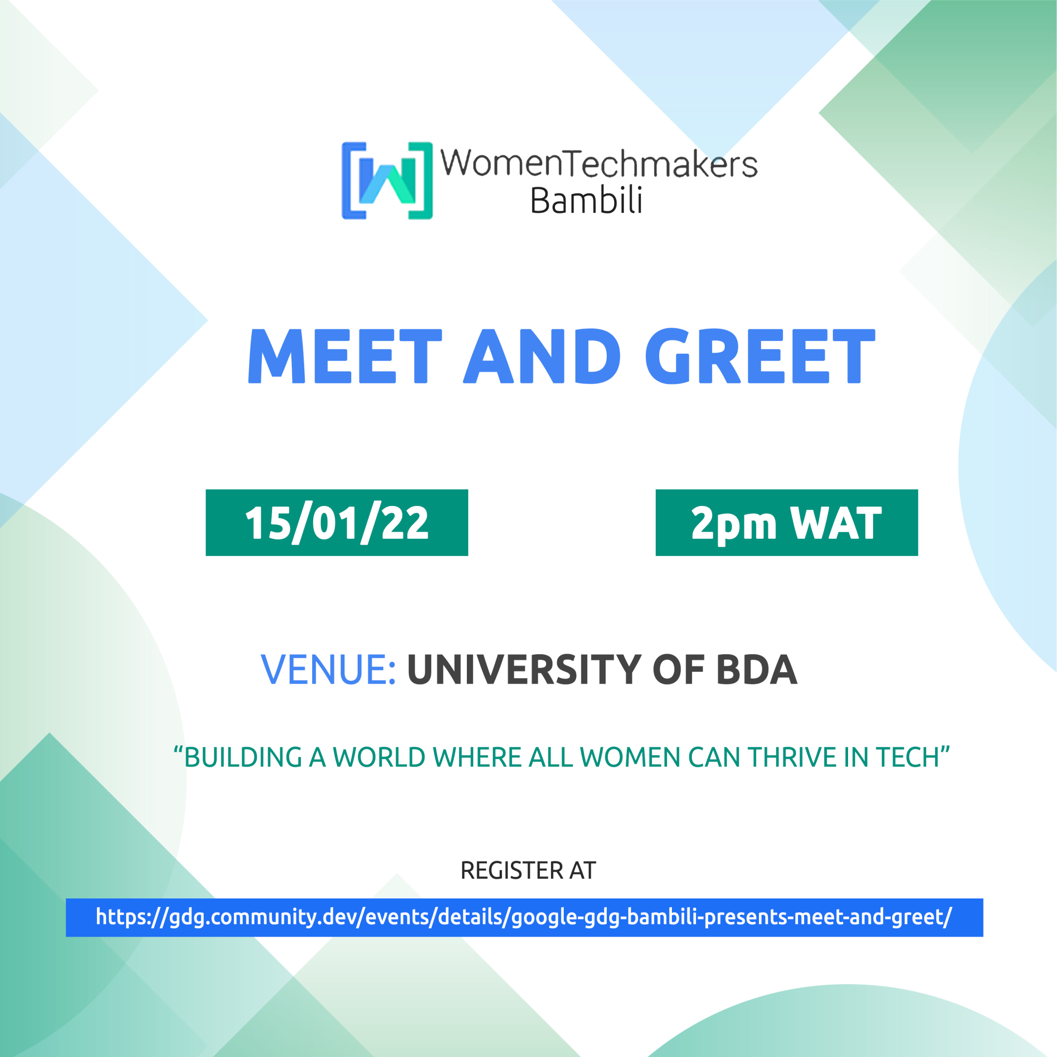 See Meet and greet at Google Developer Groups GDG Bambili