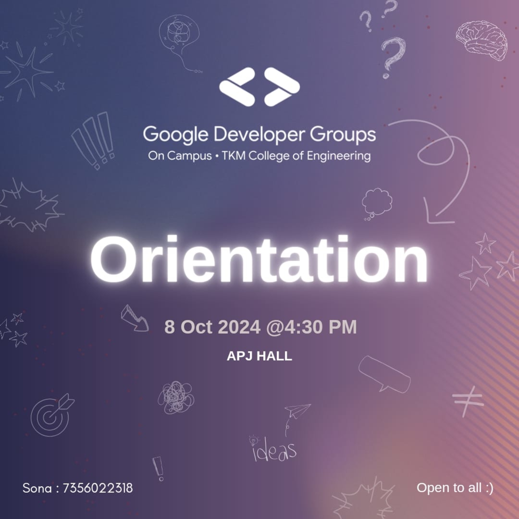See GDG on Campus TKMCE Orientation at Google Developer Groups GDG on Campus TKM College of ...