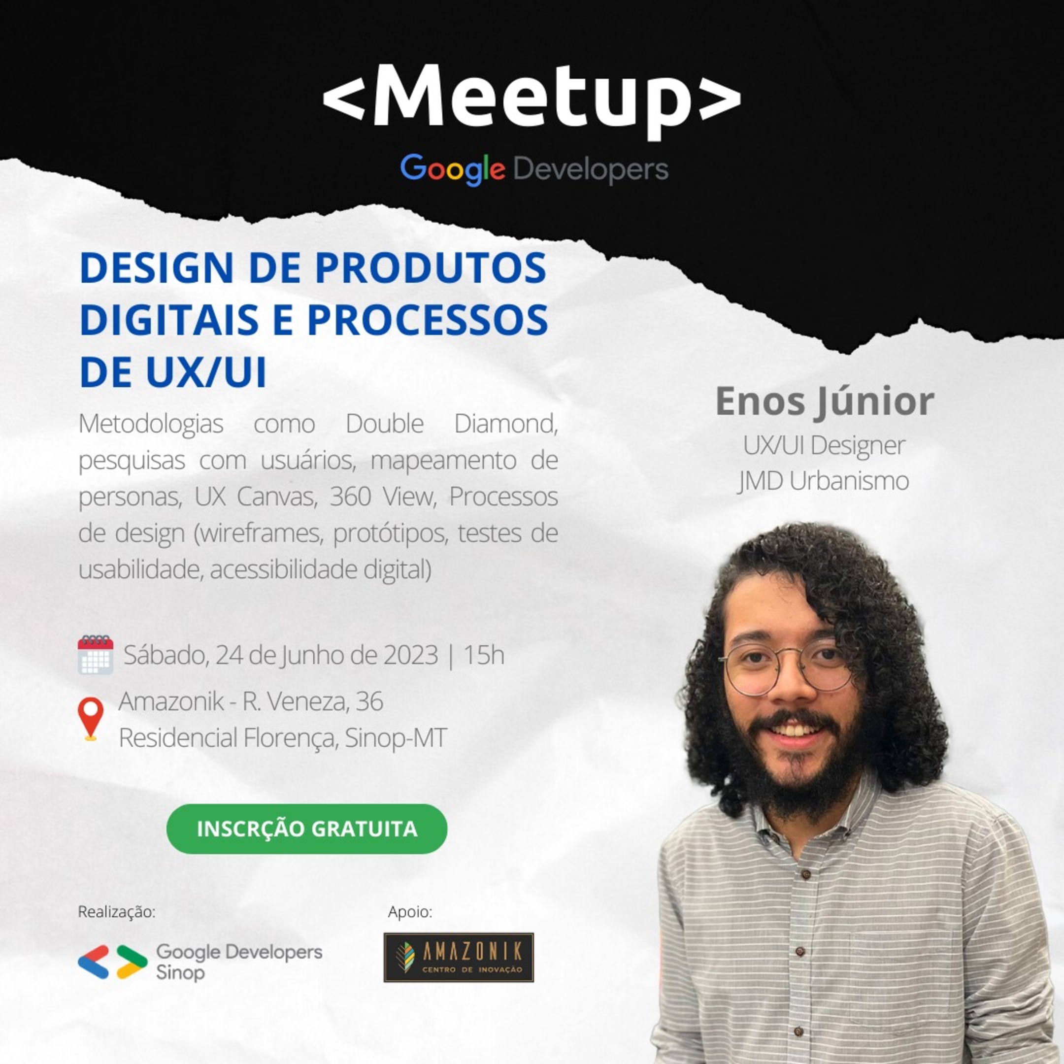 See Design de produtos digitais e processos de UX/UI at Google Developer Groups GDG Sinop