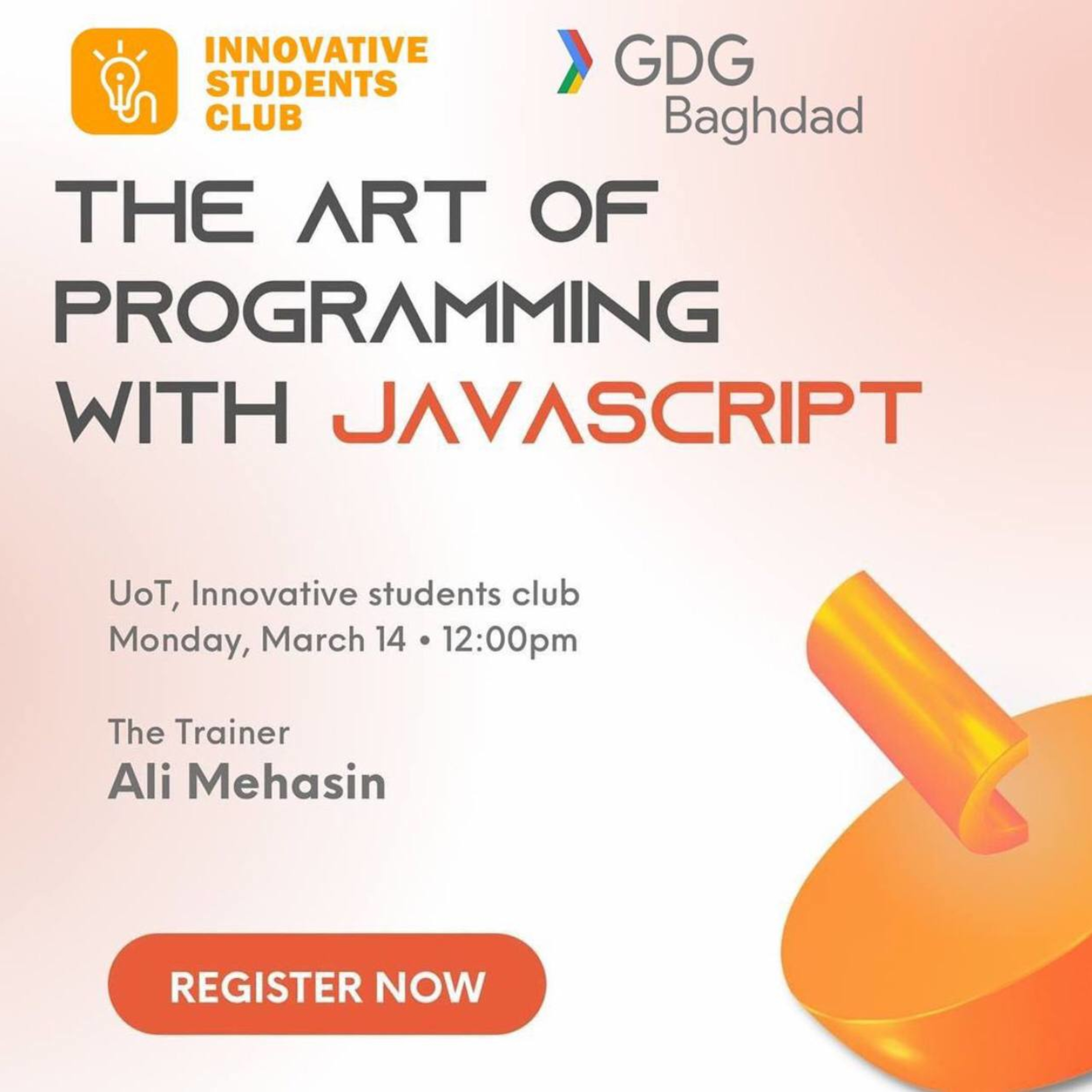 See The Art of Programming with JavaScript at Google Developer Groups ...