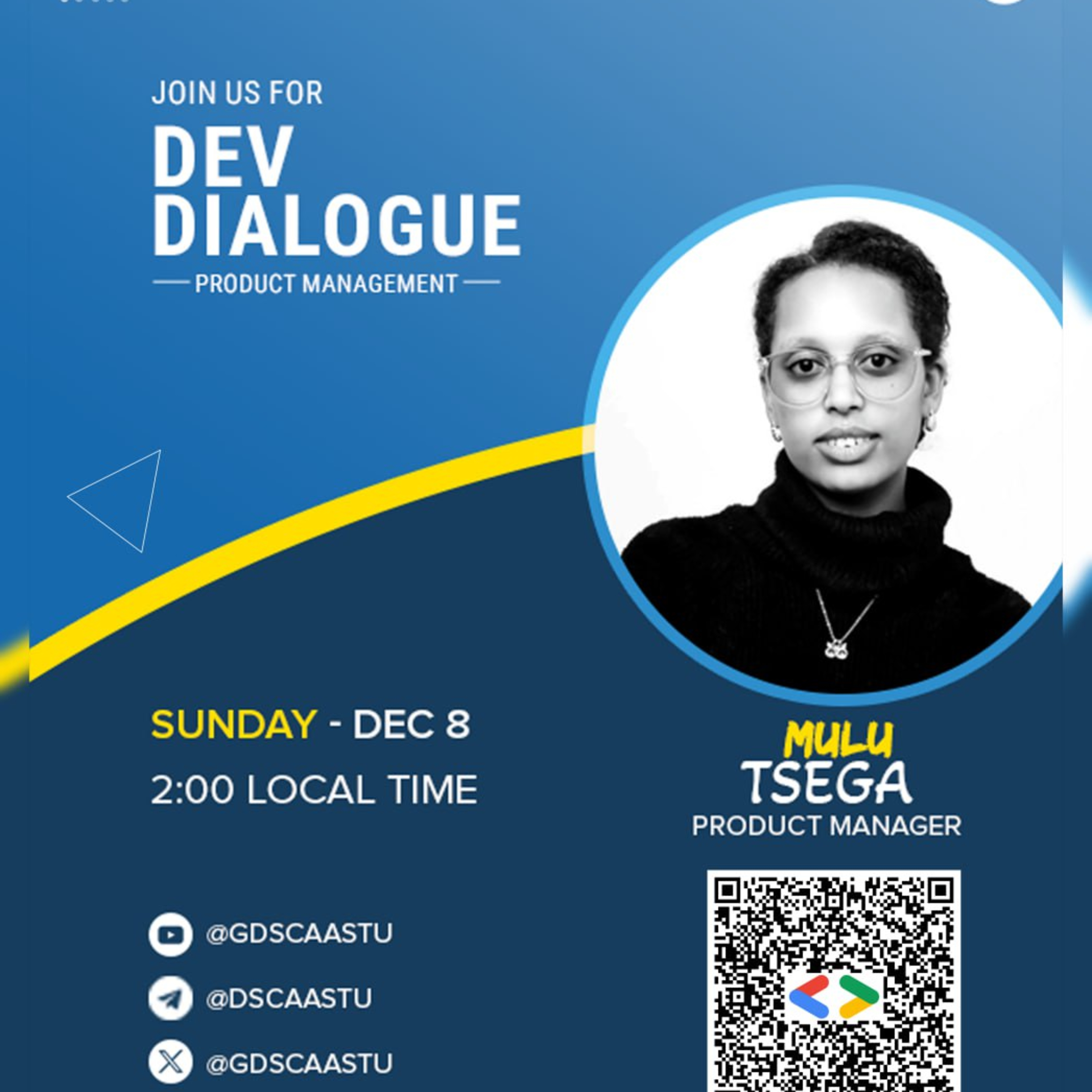 See Dev Dialogue with Mulu Tsega: Mastering Product Management at Google Developer Groups GDG on ...