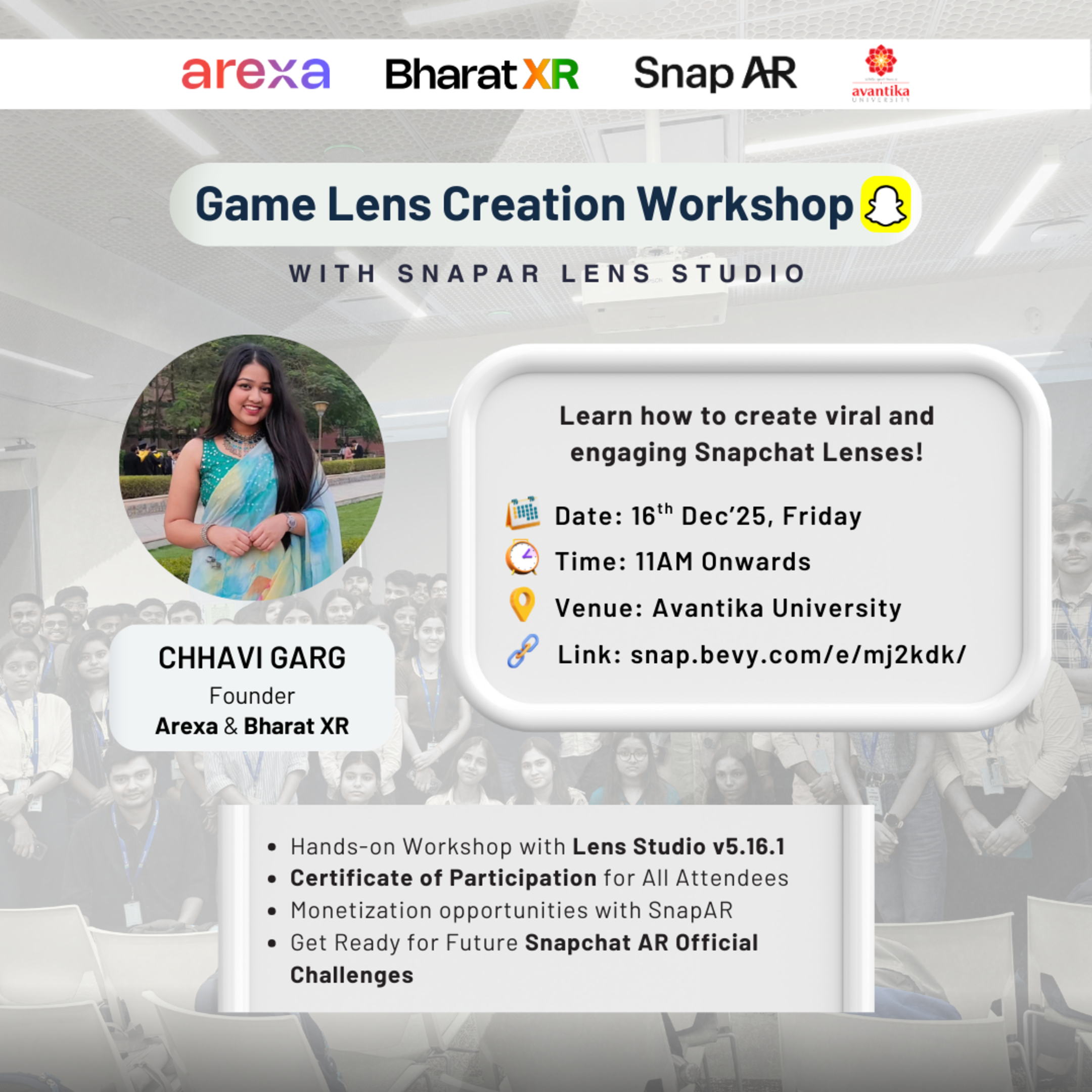 See Avantika University, Indore, MP | SnapAR Gaming Workshop | Arexa ...