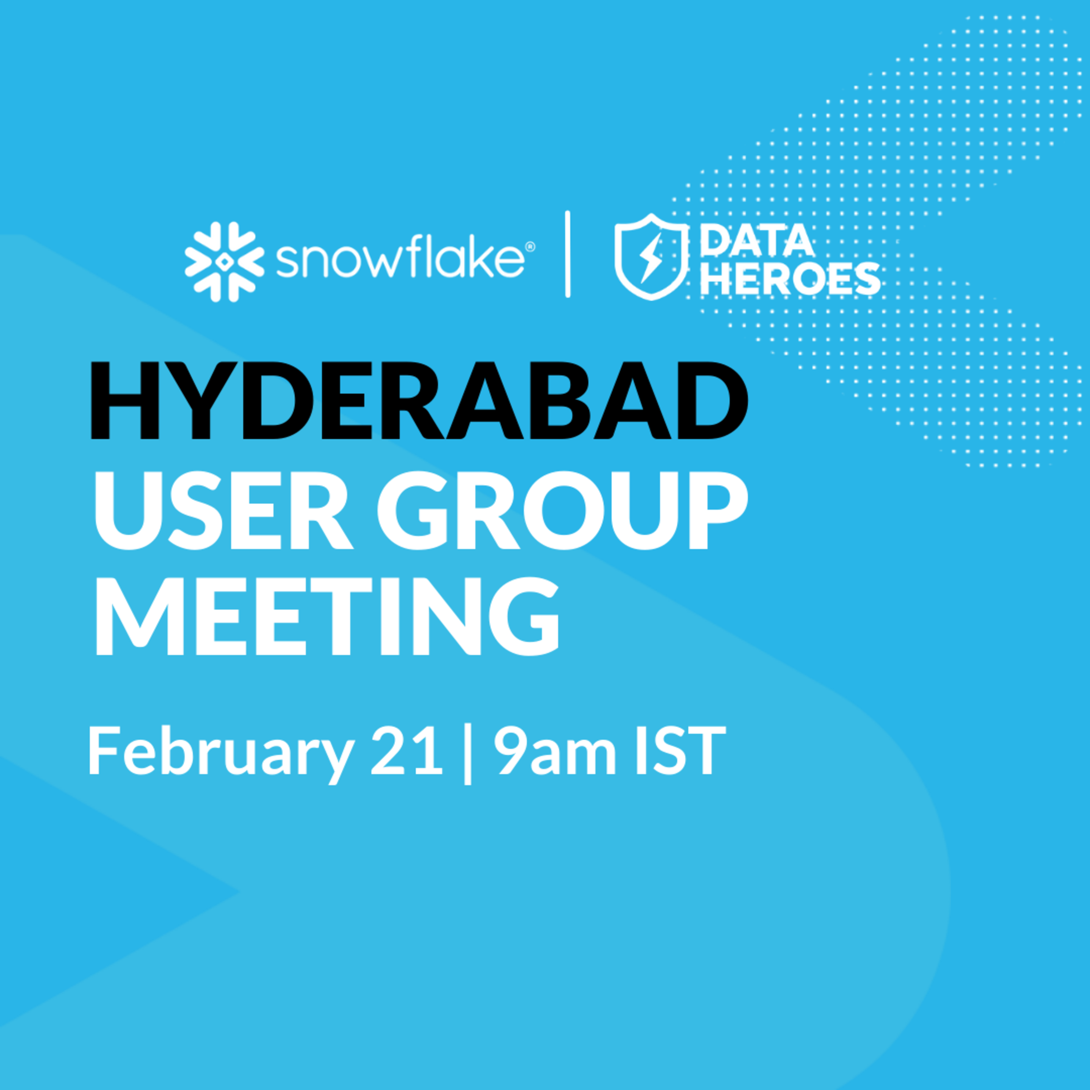 See Snowflake + Kasmo Hyderabad Community Meetup at Snowflake User ...
