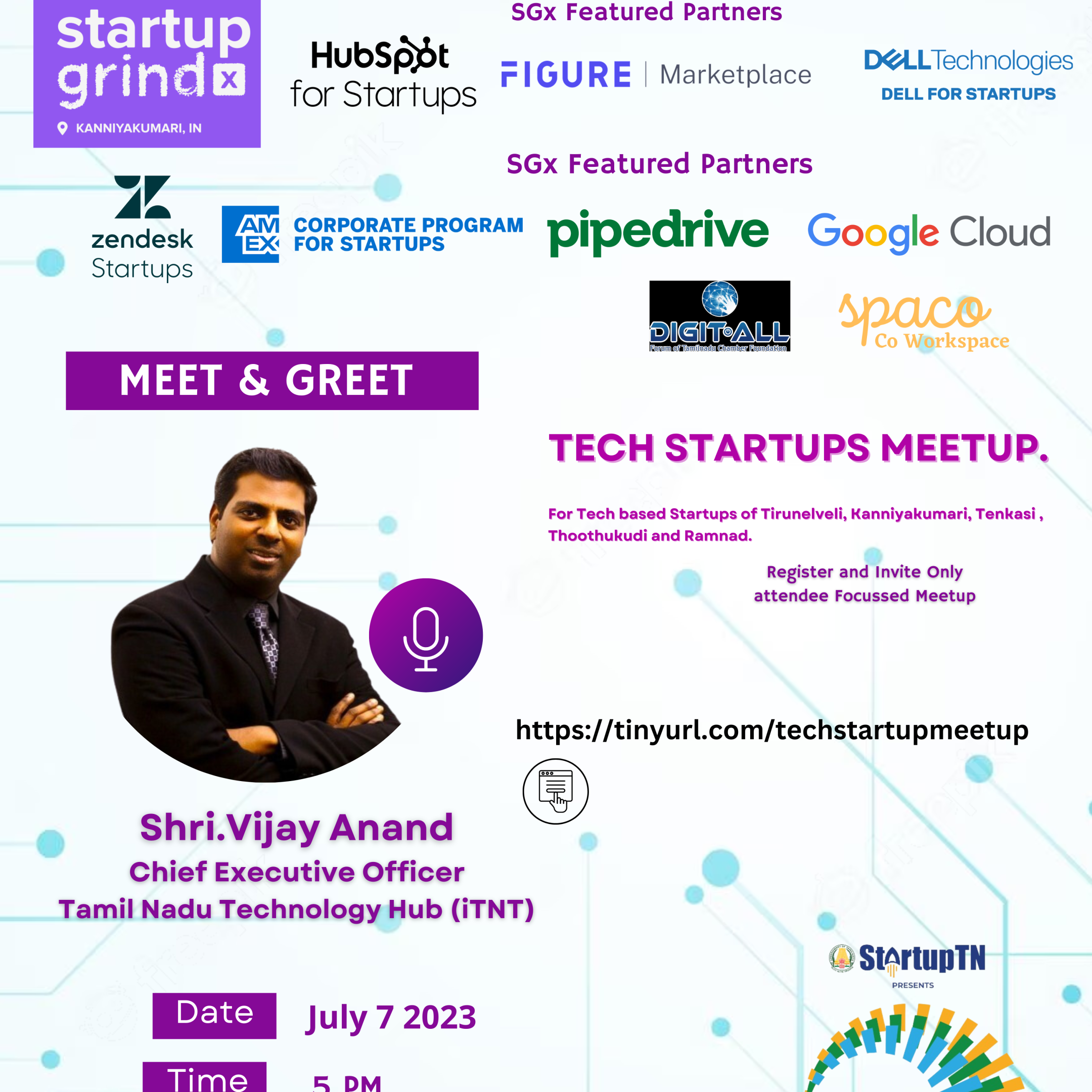See We are hosting Mr.Vijay Anand CEO of iTNT hub at Startup Grind ...