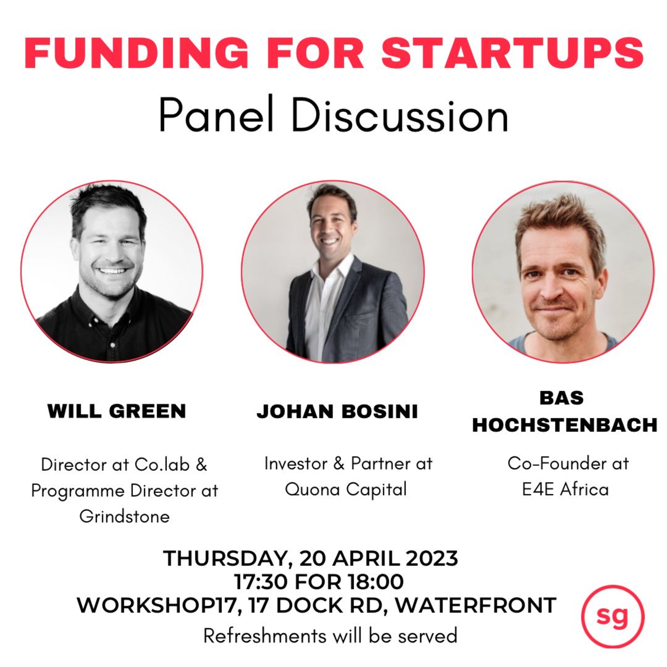See Funding for Startups Panel Discussion at Startup Grind Cape Town