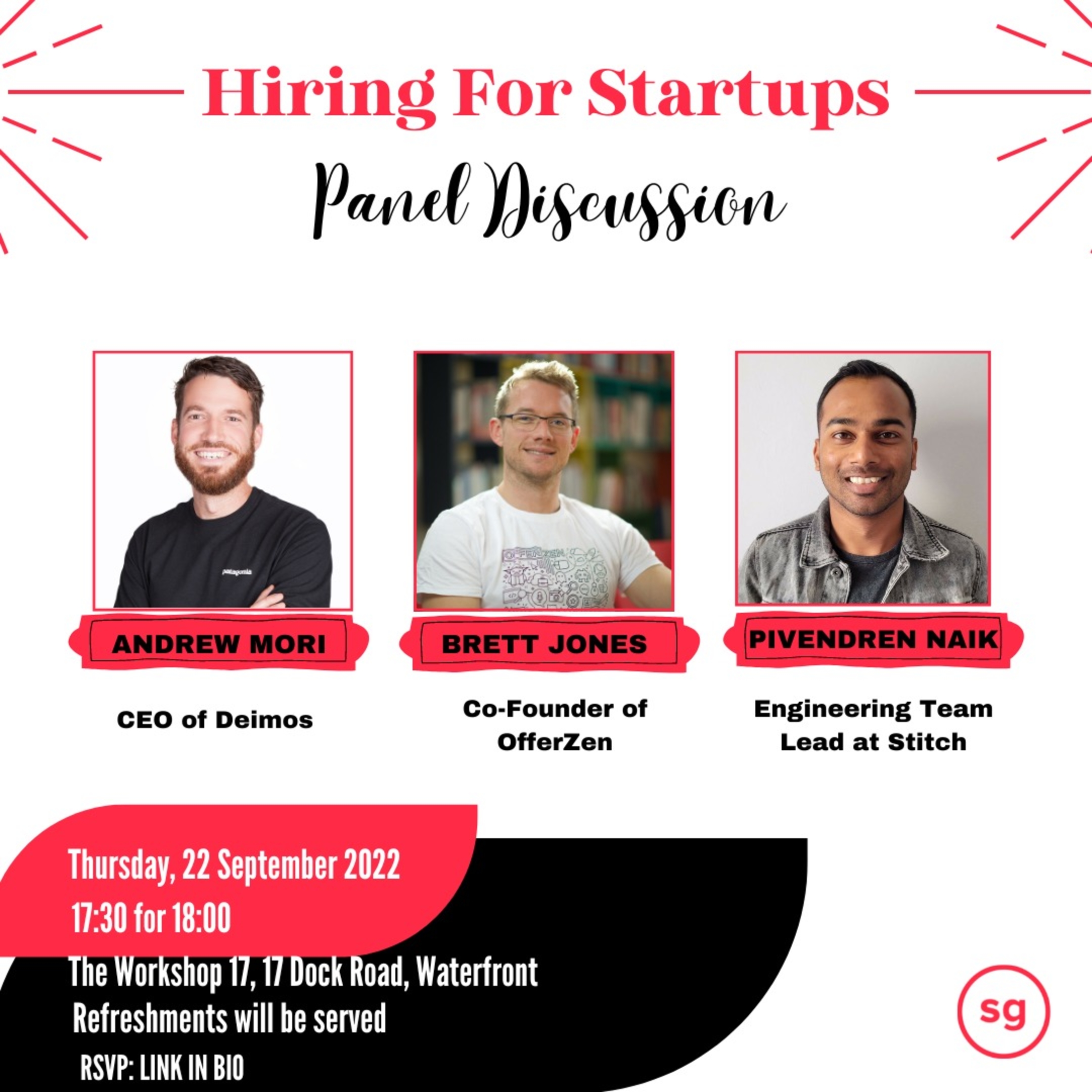 See Hiring for Startups Panel Discussion at Startup Grind Cape Town