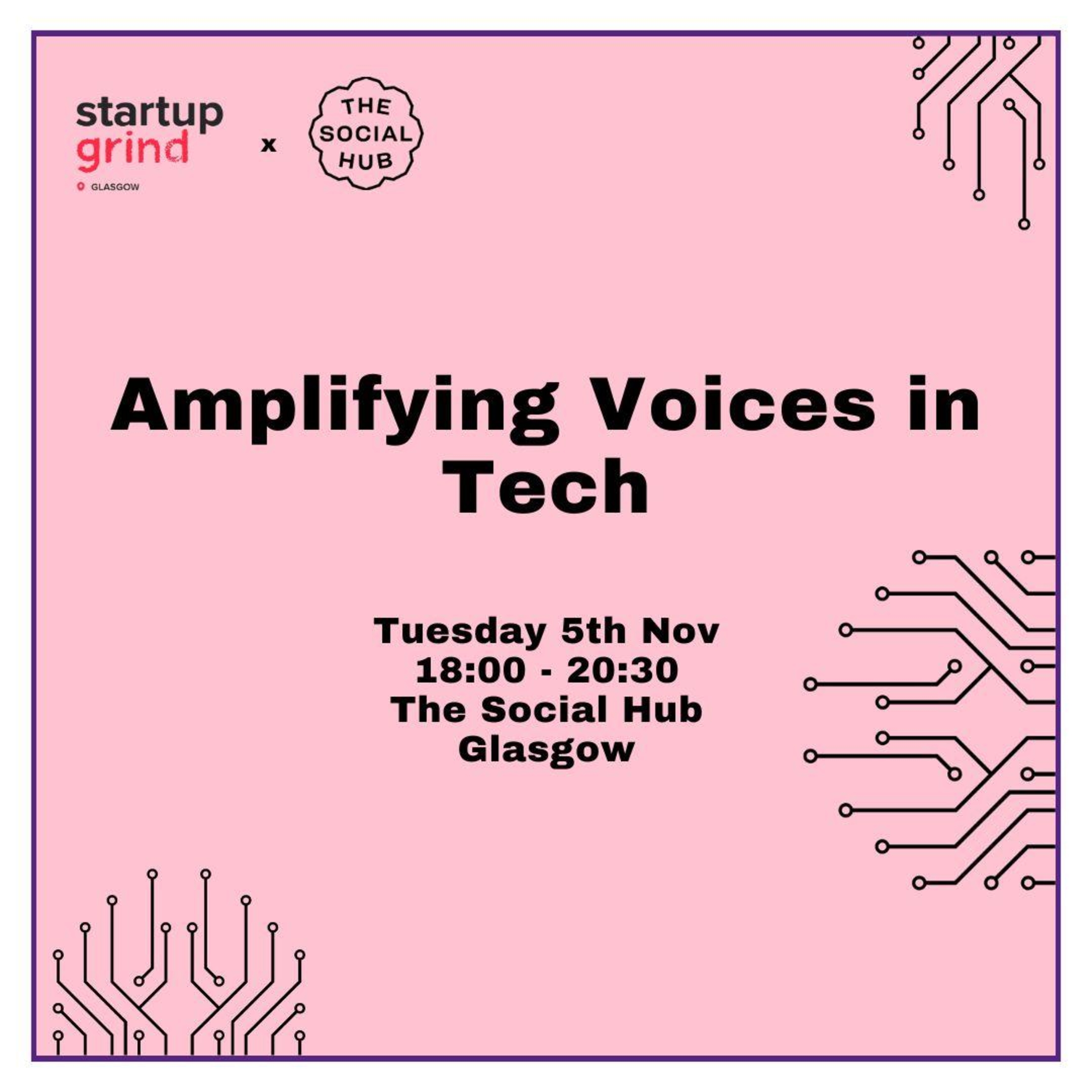See Amplifying Voices - 2.0 at Startup Grind Glasgow