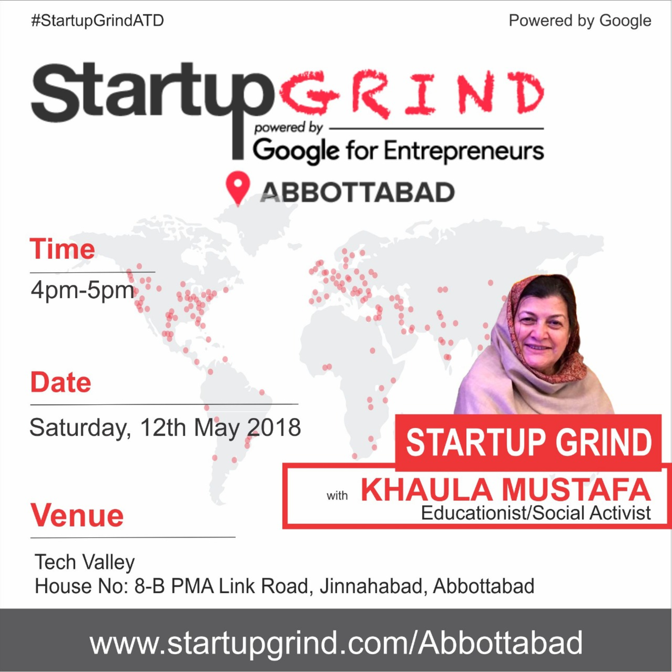 See Startup Grind with Khaula Mustafa(Educationist/Social Activist) at ...