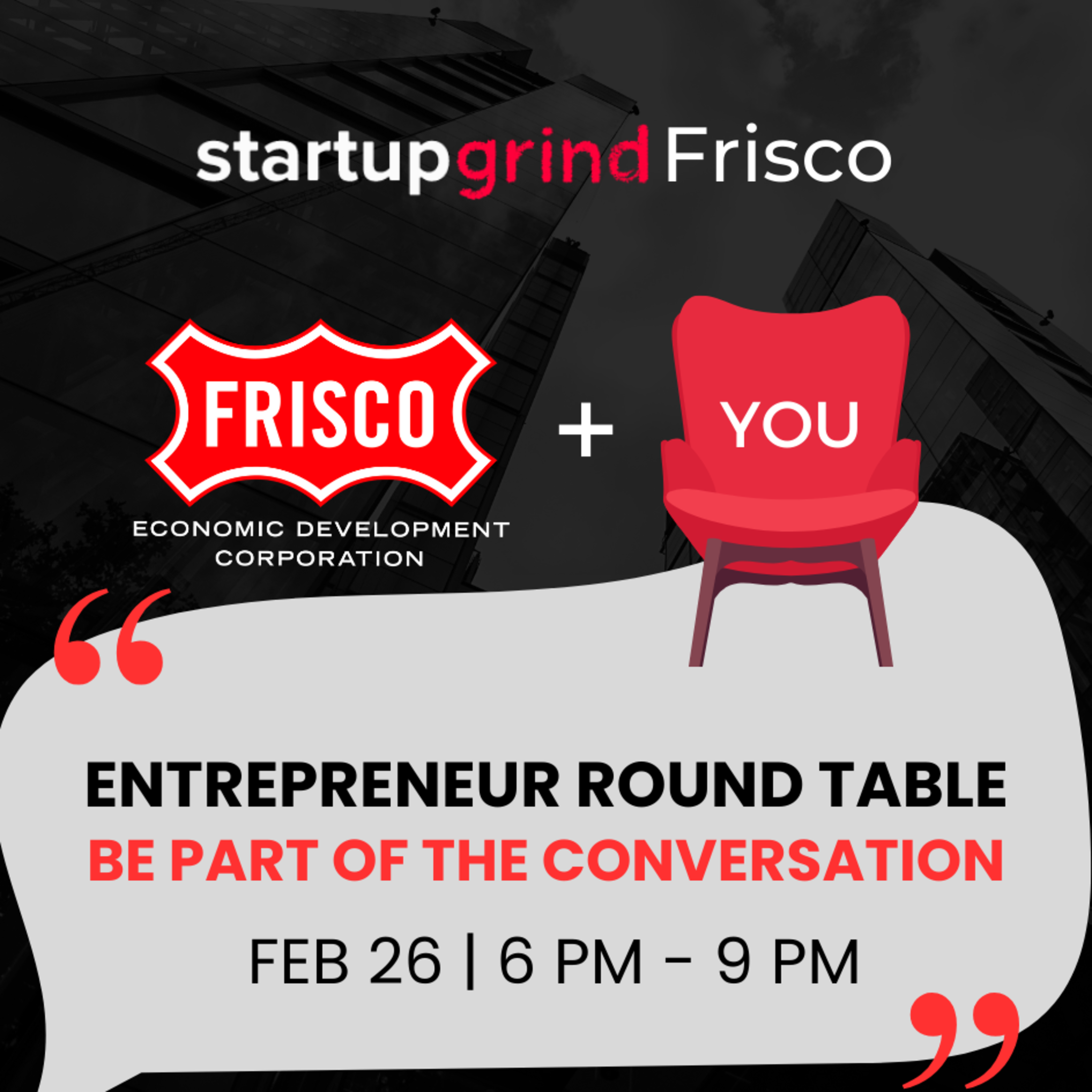 See Frisco Entrepreneur Roundtable: Sharing Ideas, Building Momentum ...