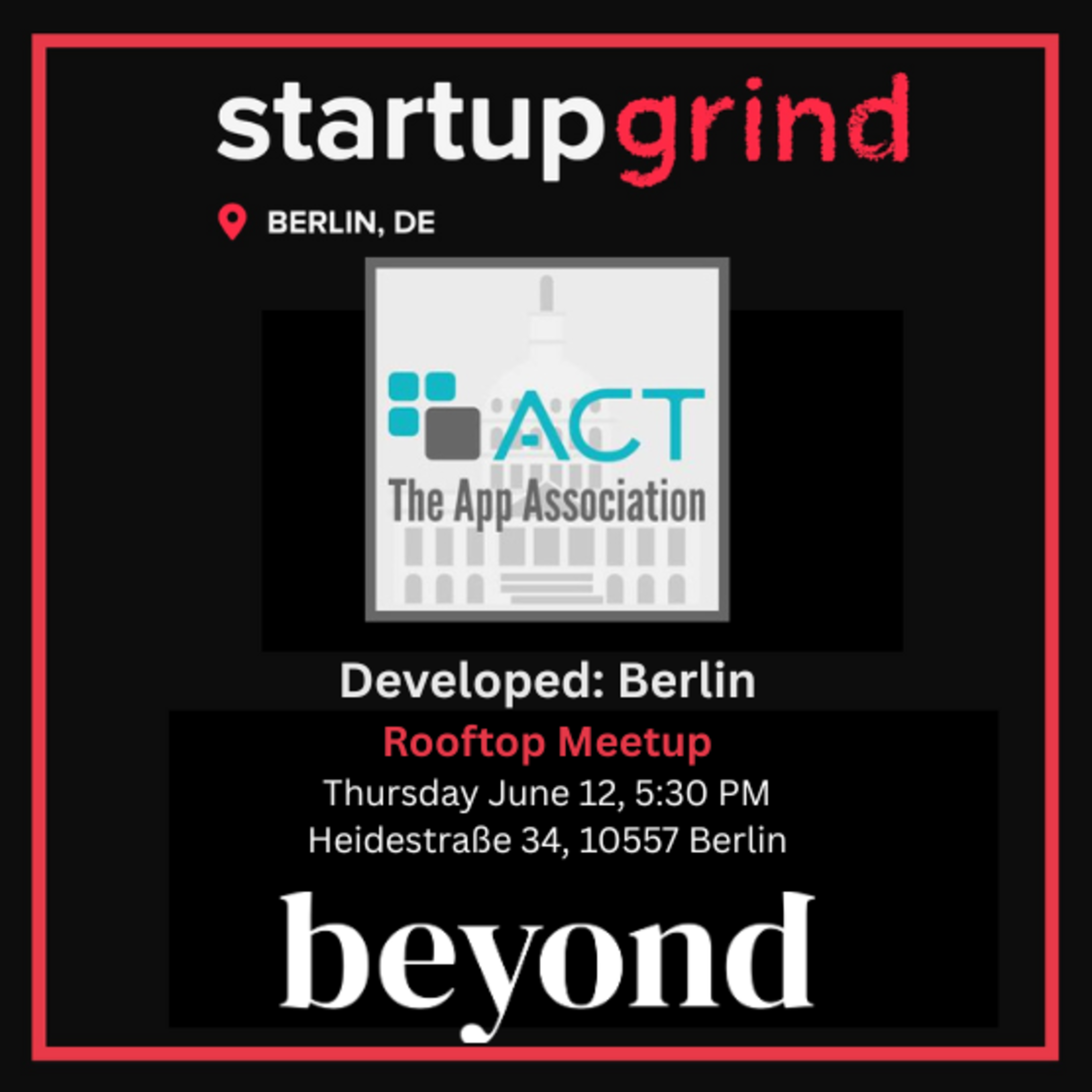 See Rooftop Networking & Startup Growth Panel at Startup Grind Berlin