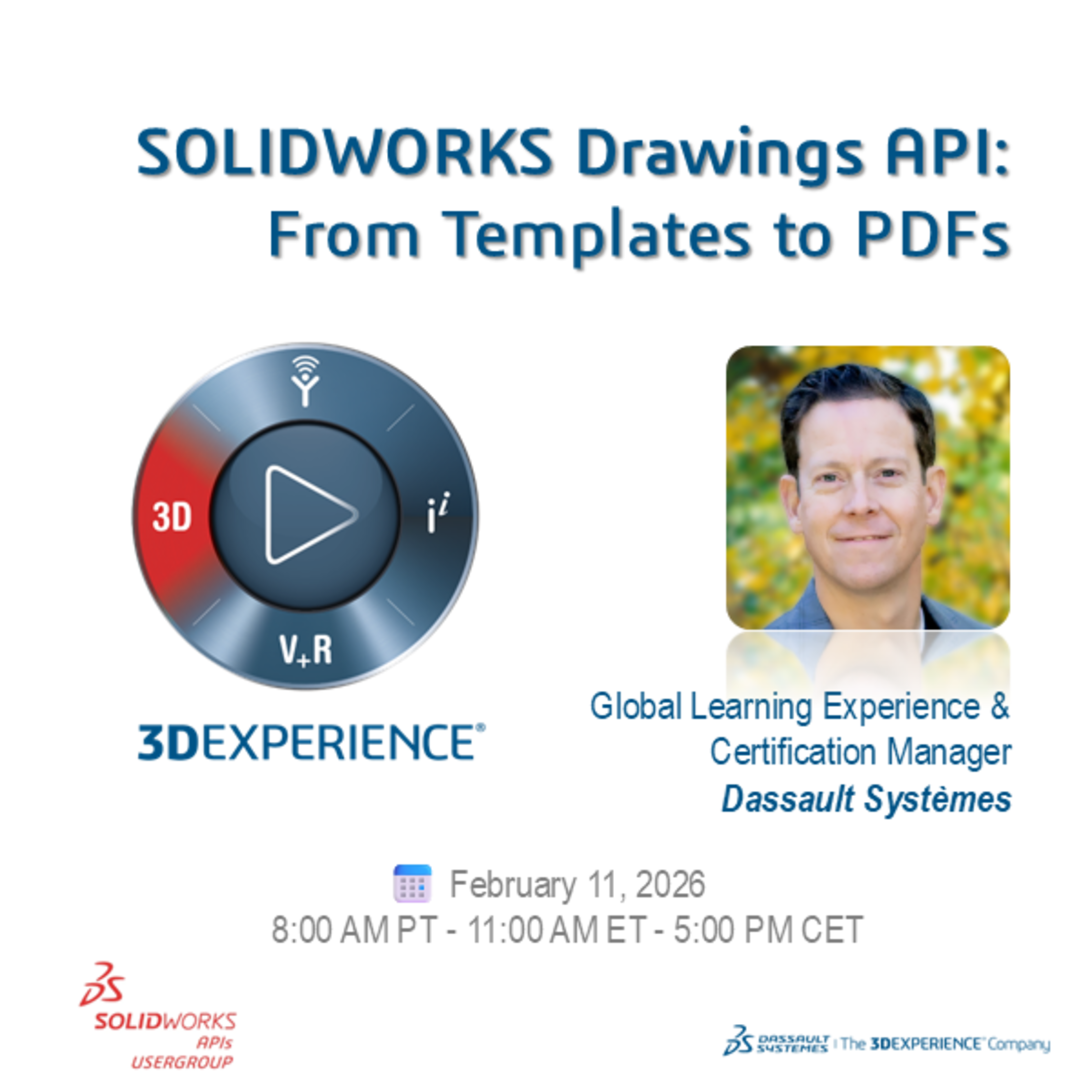 See SOLIDWORKS Drawings API: From Templates to PDFs at SOLIDWORKS APIs ...