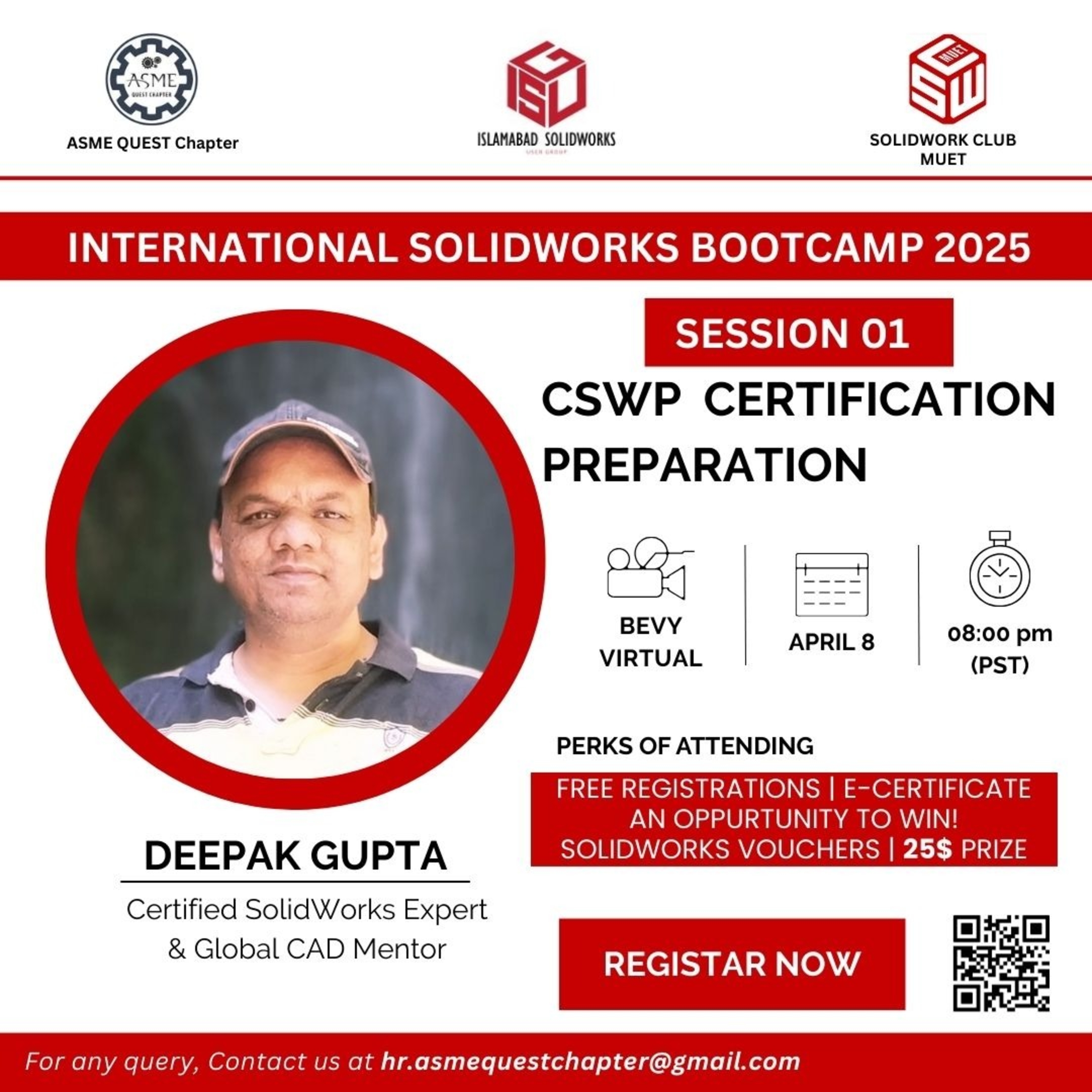 See Master the CSWP Exam with Expert Guidance – Mr. Deepak Gupta! at SOLIDWORKS Islamabad ...