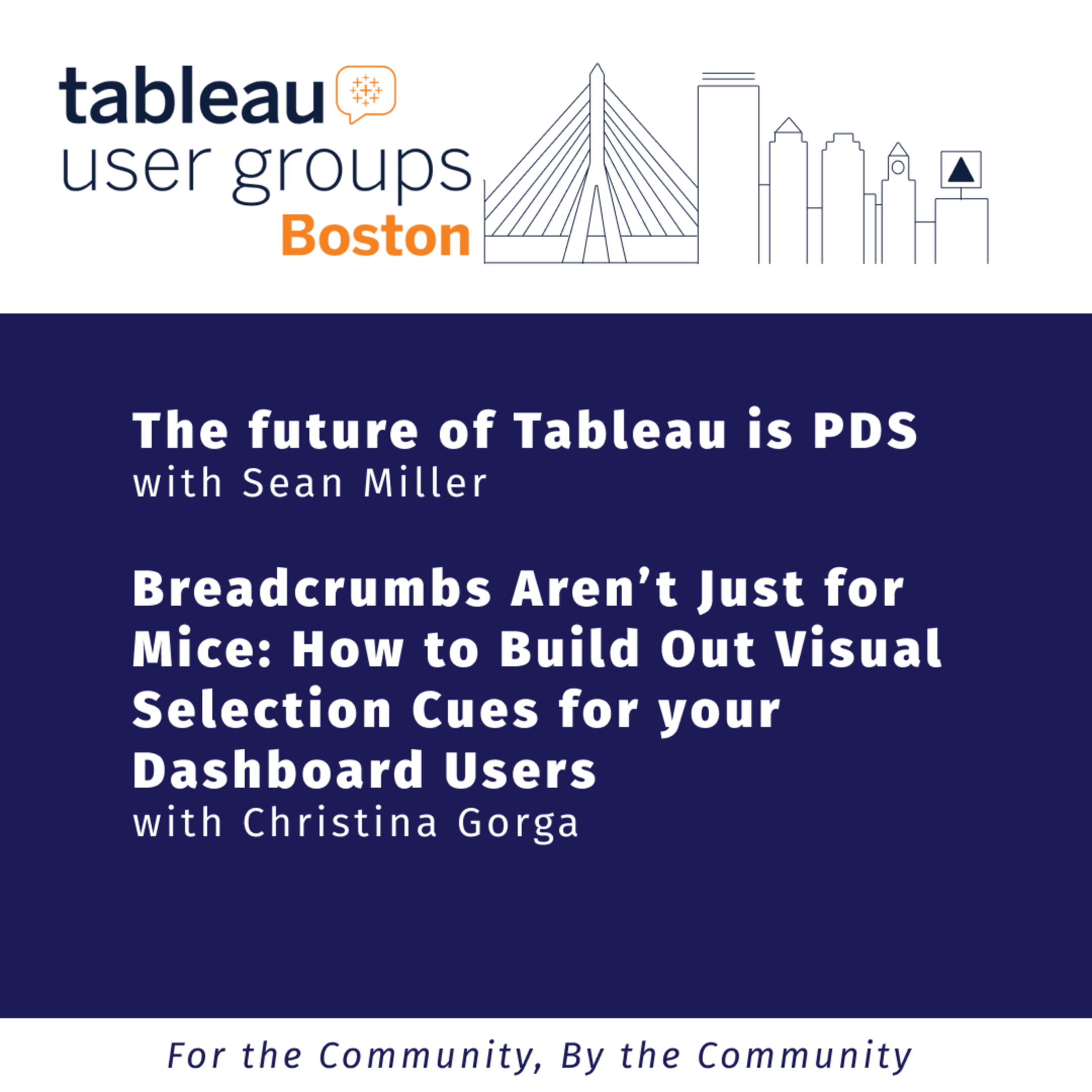 See March Virtual Boston Tableau User Group at Tableau Boston Tableau ...