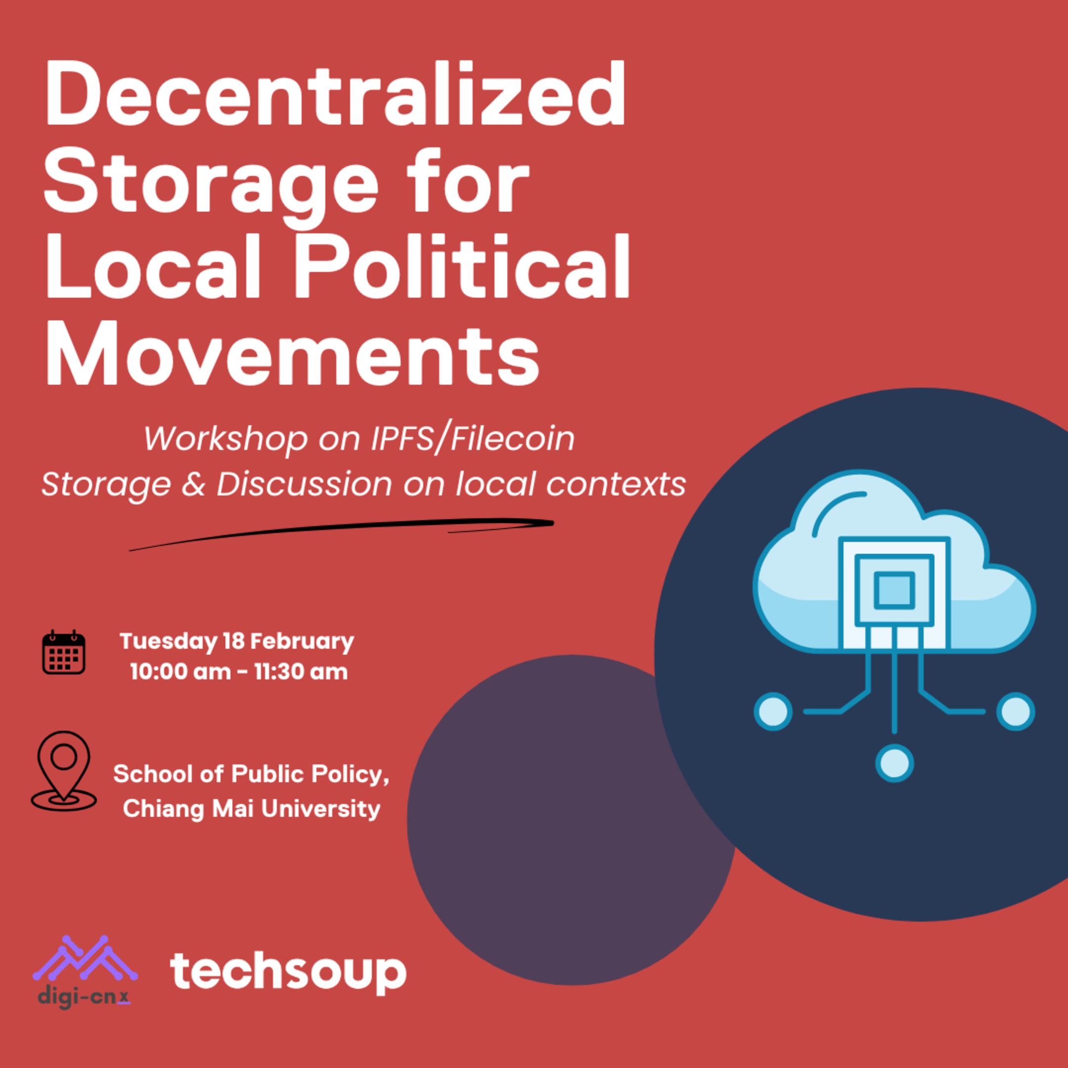 Join me for Decentralized Storage For Local Political Movements ...