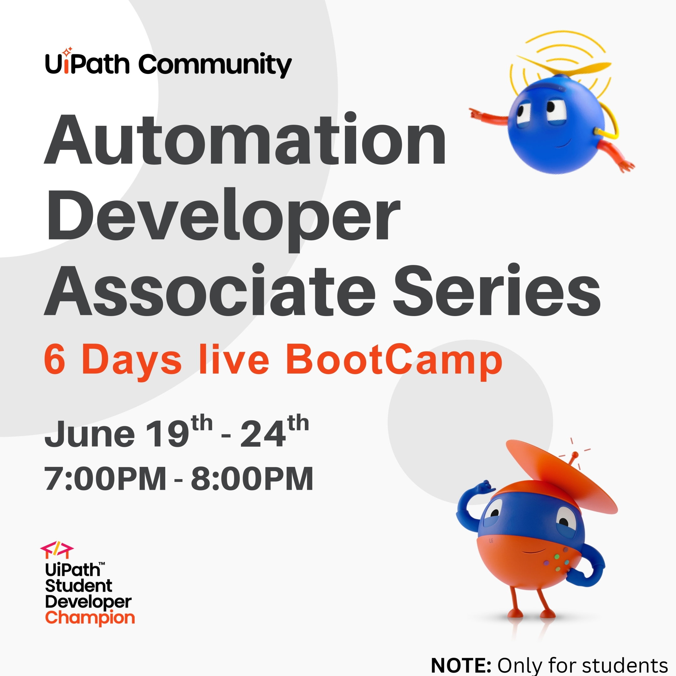 Automation Developer Associate Series : 6 Days live BootCamp