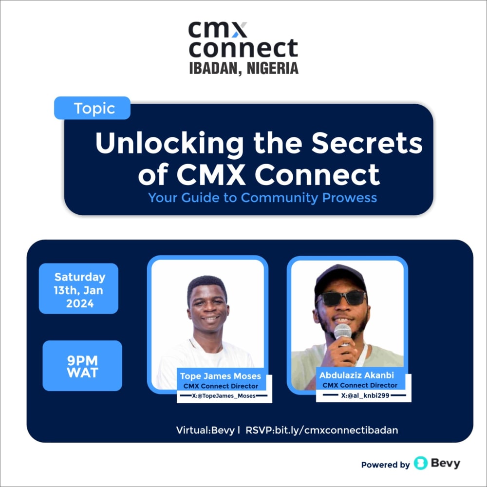CMX Connect, powered by Bevy Ibadan