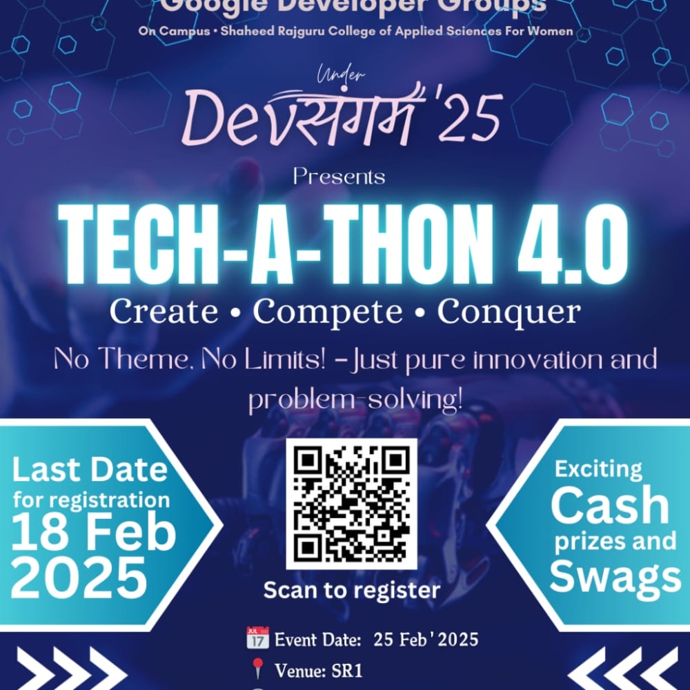 Google Developer Groups GDG on Campus Shaheed Rajguru College of Applied Sciences for Women ...