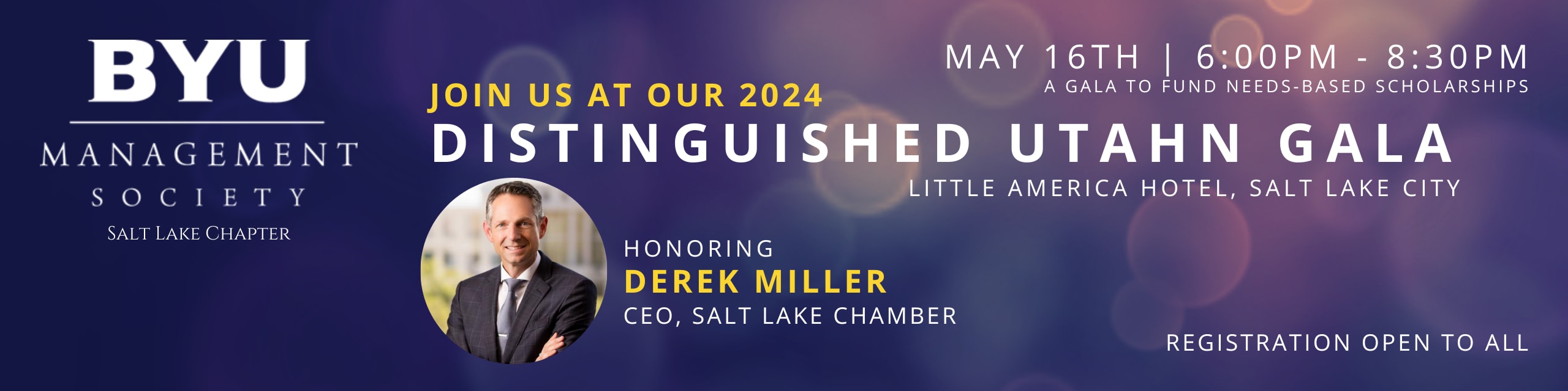 See 2024 Distinguished Utahn Gala Honoring Derek Miller at BYU ...