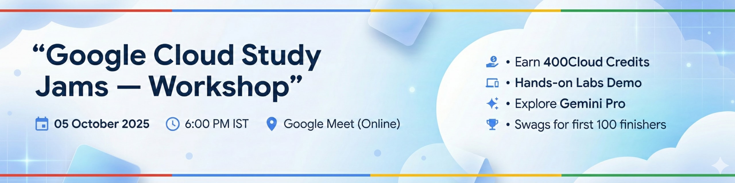 See Google Cloud Study Jams - Workshop at Google Developer Groups GDG on Campus SR Group of ...