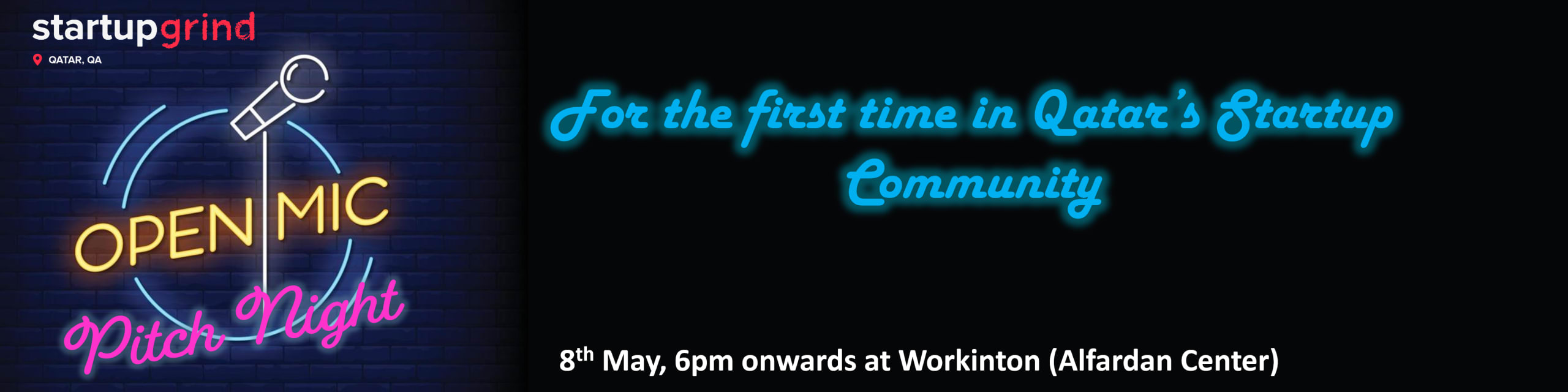 See Startup Grind Qatar - Open Mic Night at Startup Grind Qatar