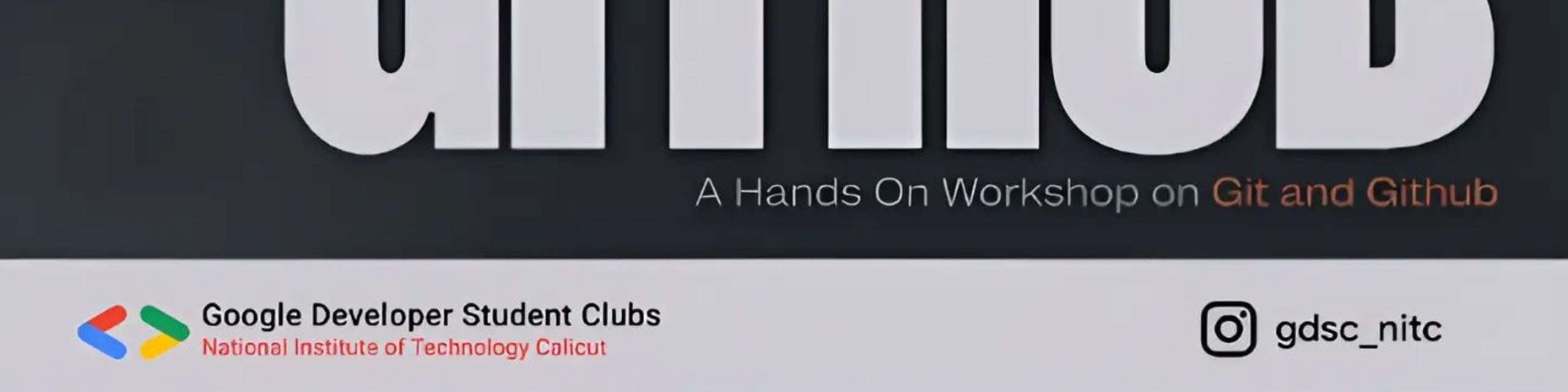 See Git & GitHub Workshop at Google Developer Groups GDG on Campus National Institute of ...