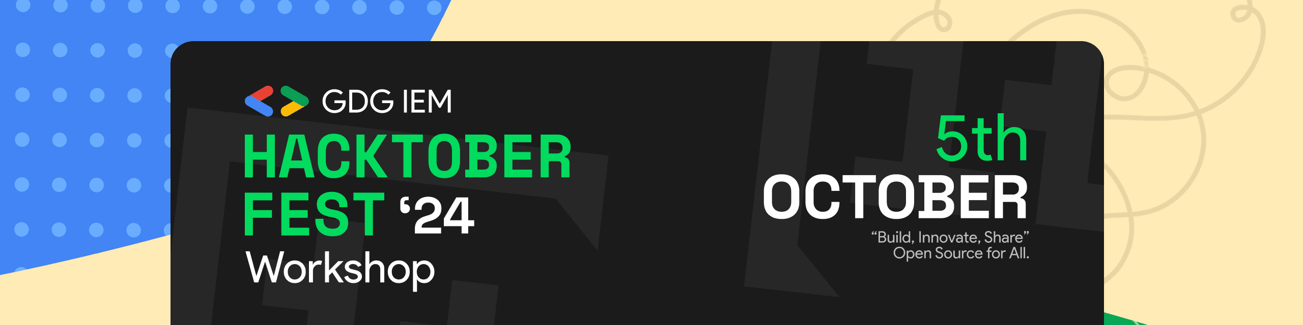 See Hacktoberfest'24 workshop by GDG-IEM at Google Developer Groups GDG on Campus Institute of ...