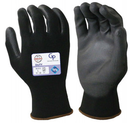 Armor Guys 06-012-L - Black Nylon Gloves with PU Coating - Large | Stauffer Glove & Safety