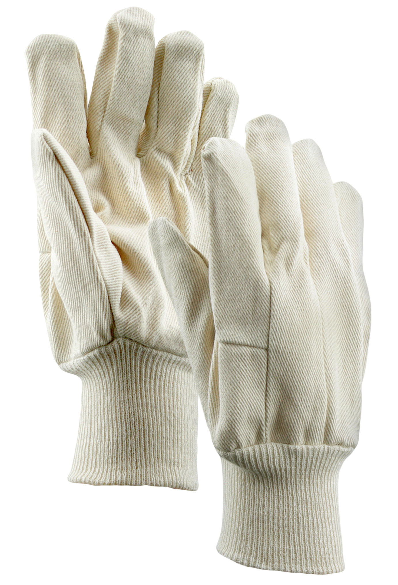 Stauffer Glove & Safety 66J - 12 oz. Cotton Single Palm Gloves with Knit Wrist Cuff - Men's ...