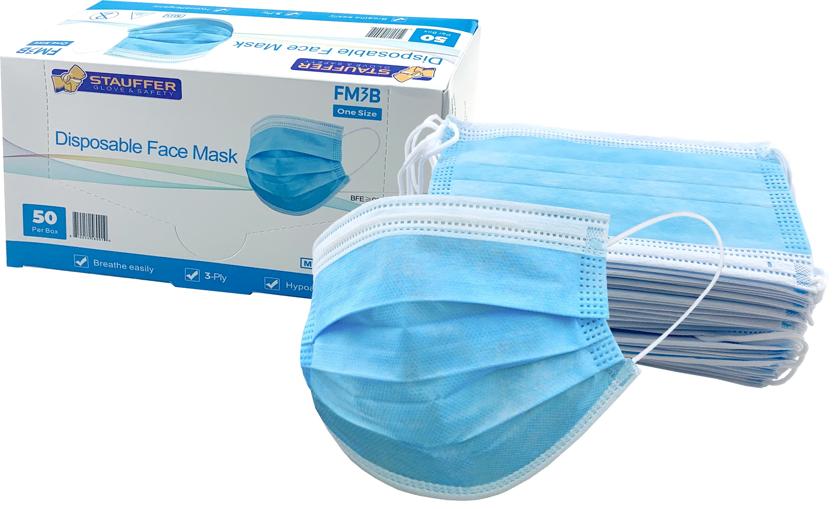 Stauffer Glove & Safety FM3B S - Kids Face Mask With Earloops, ASTM ...