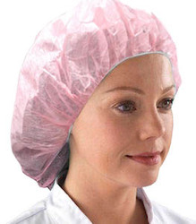 Keystone Adjustable Cap 110NWI-10-24-PINK - Pink Polypropylene Bouffant ...