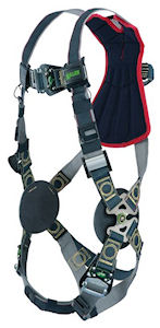 Miller by PIP RKNAR-QC/UBK - Full Body Safety Harness, Universal, 400 ...