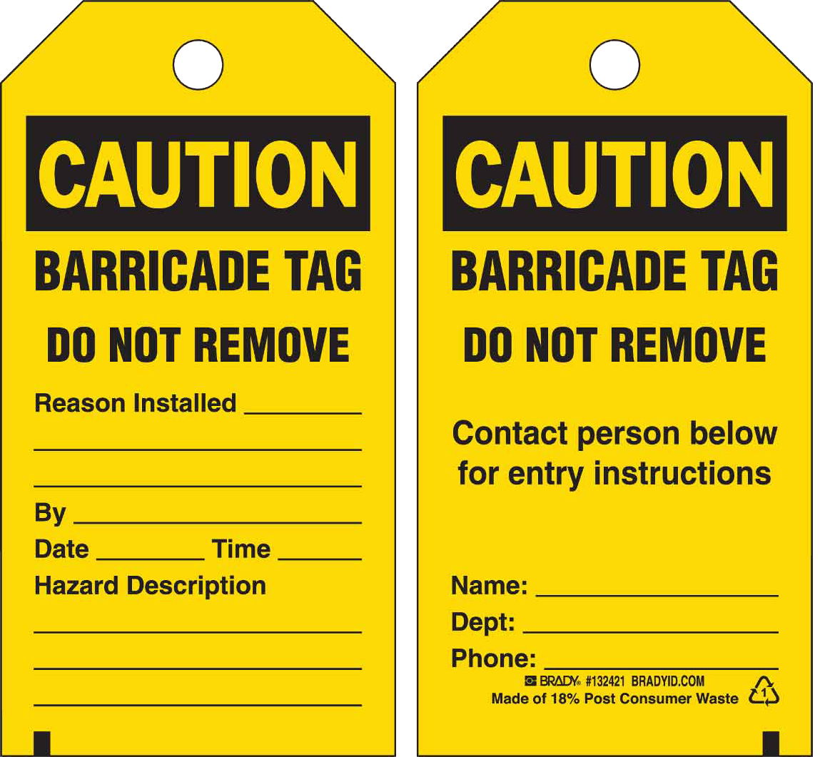 Safety Tags | Stauffer Glove & Safety