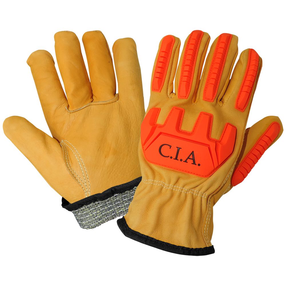 Globus Global Safety CIA3200-8(M) - CIA Premium Leather Cut Impact ...
