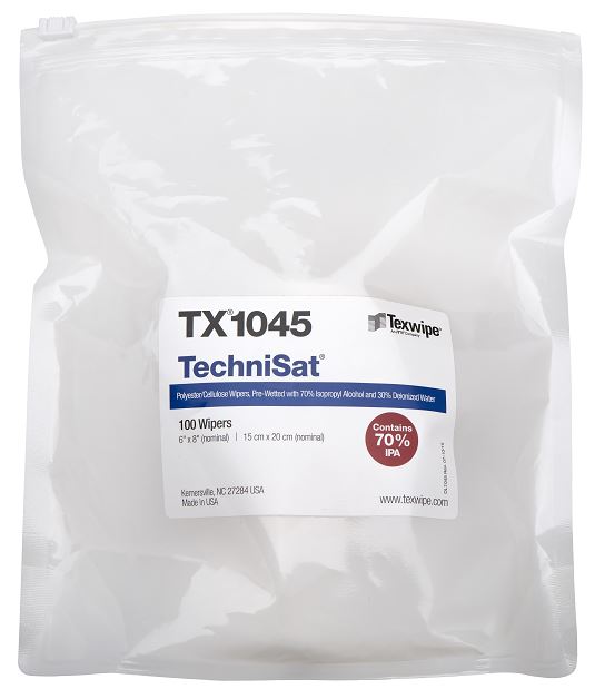 Texwipe, An ITW Company TX1045 - TechniSat® Pre-Wetted Nonwoven ...