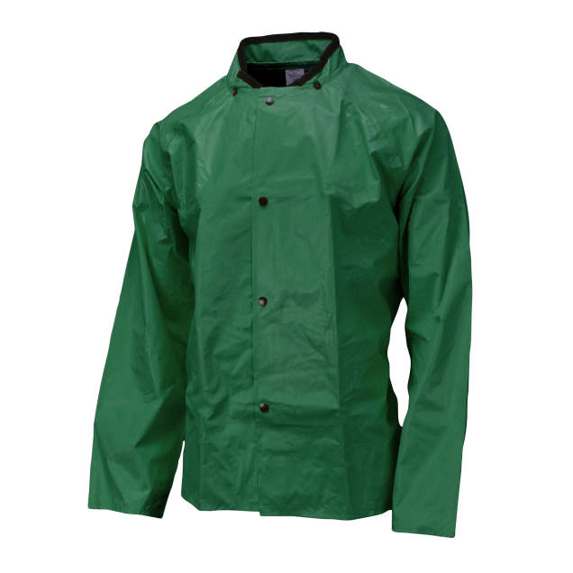 Radians 45001-01-1-GRN-L - Magnum 45 Rain Jacket, Green, Stand Up ...