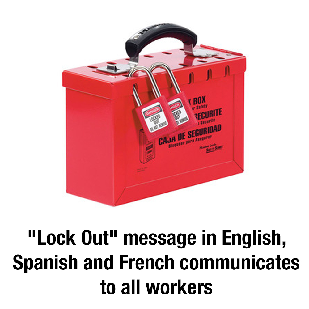 Master Lock 498A - Group Lock Box - Red | Stauffer Glove & Safety