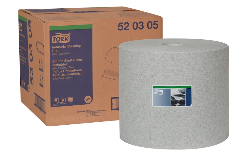 Tork 520305 - Tork Industrial 1-Ply Cleaning Cloth, 12.6" x 1160.9 ft ...