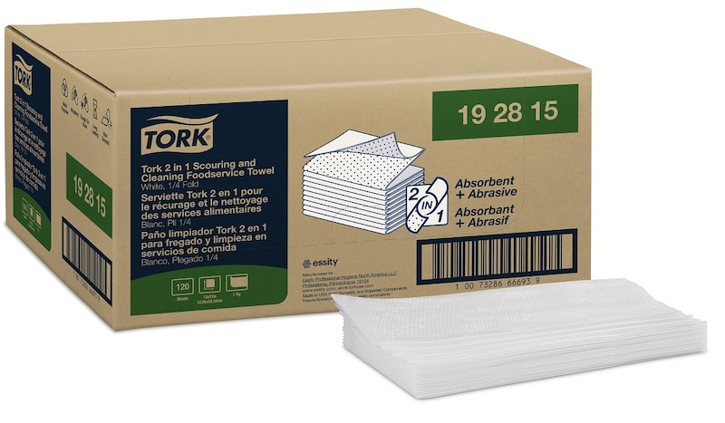 TORK 192815 - Tork 2-in-1 Scouring and Cleaning Foodservice Towel - 21 ...