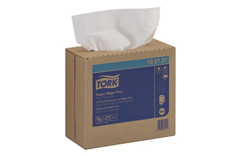 TORK 192127 - Tork Paper Wiper Plus, Pop-Up Box | Stauffer Glove & Safety
