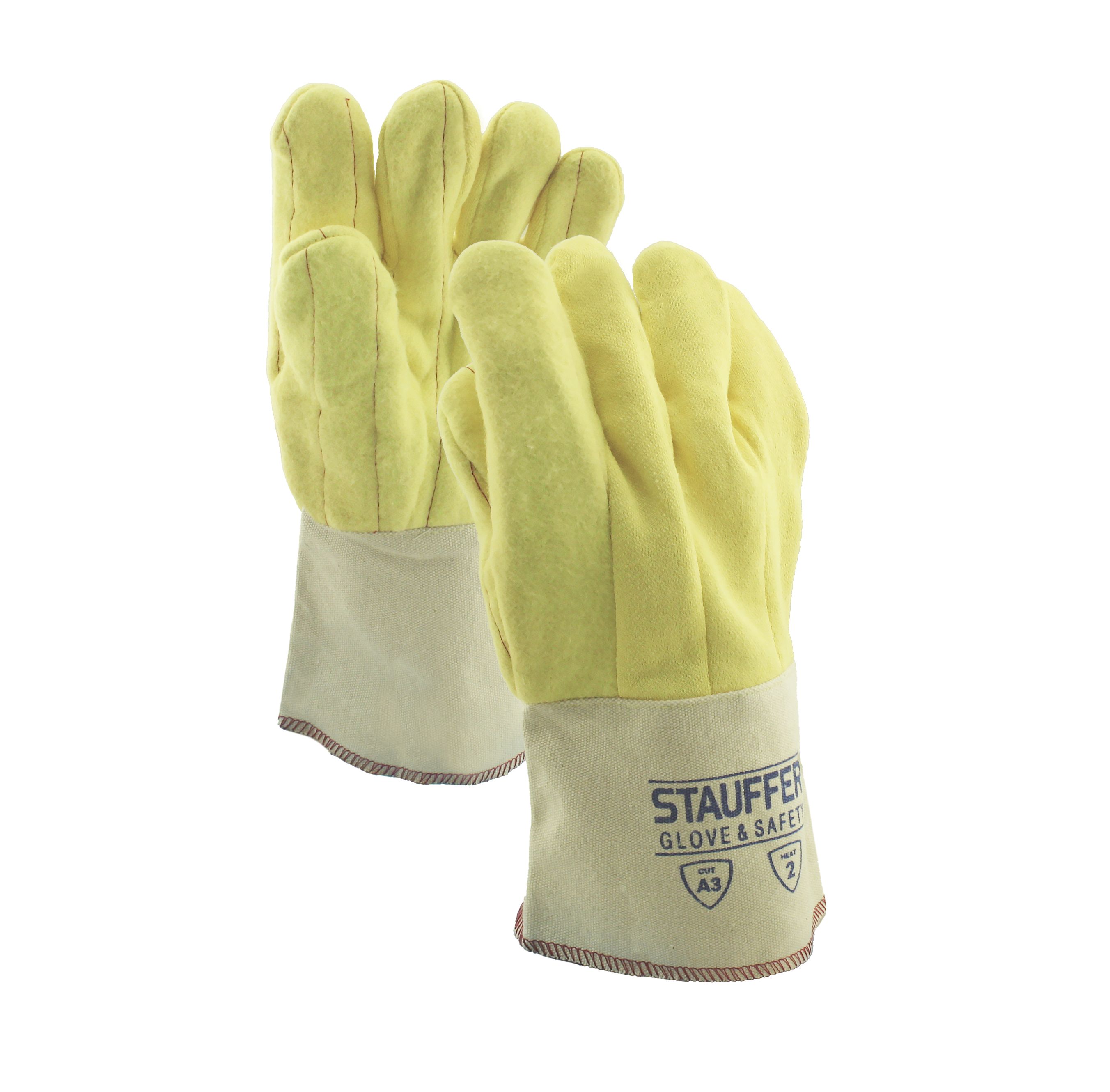 Stauffer Glove & Safety I1616DGKV/VR - 32 oz. Kevlar Hotmill Gloves ...