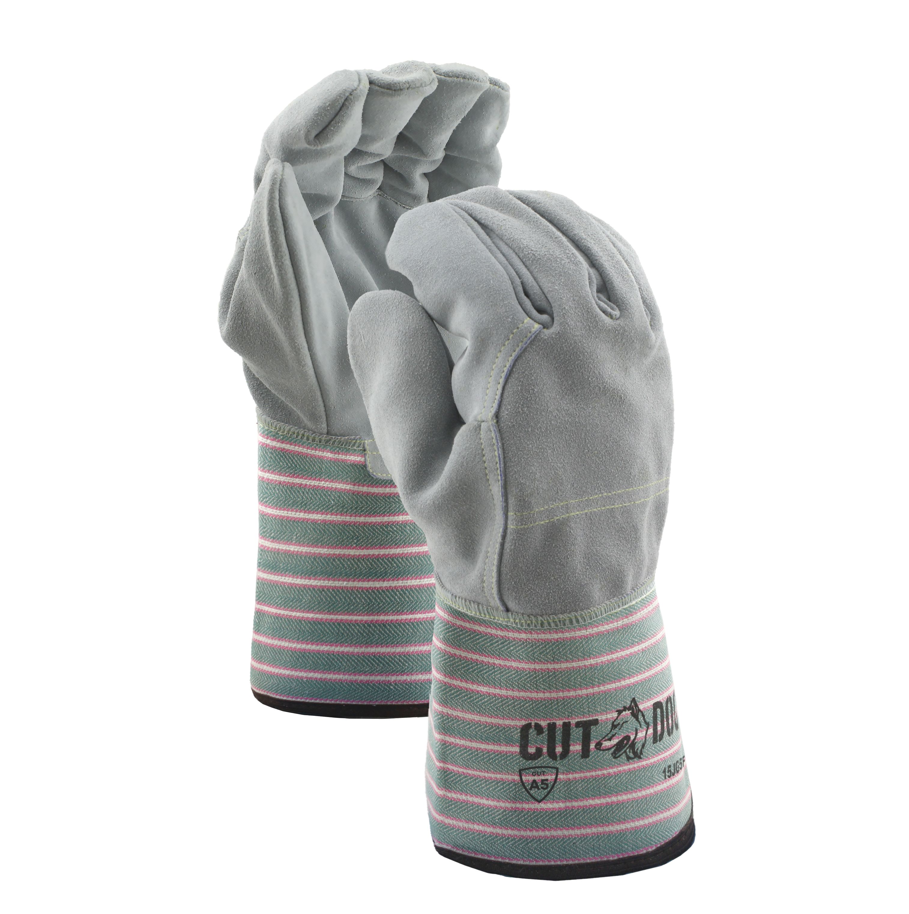Stauffer Glove & Safety 15JG5FB XL - Cut Dog Cut Resistant Leather ...